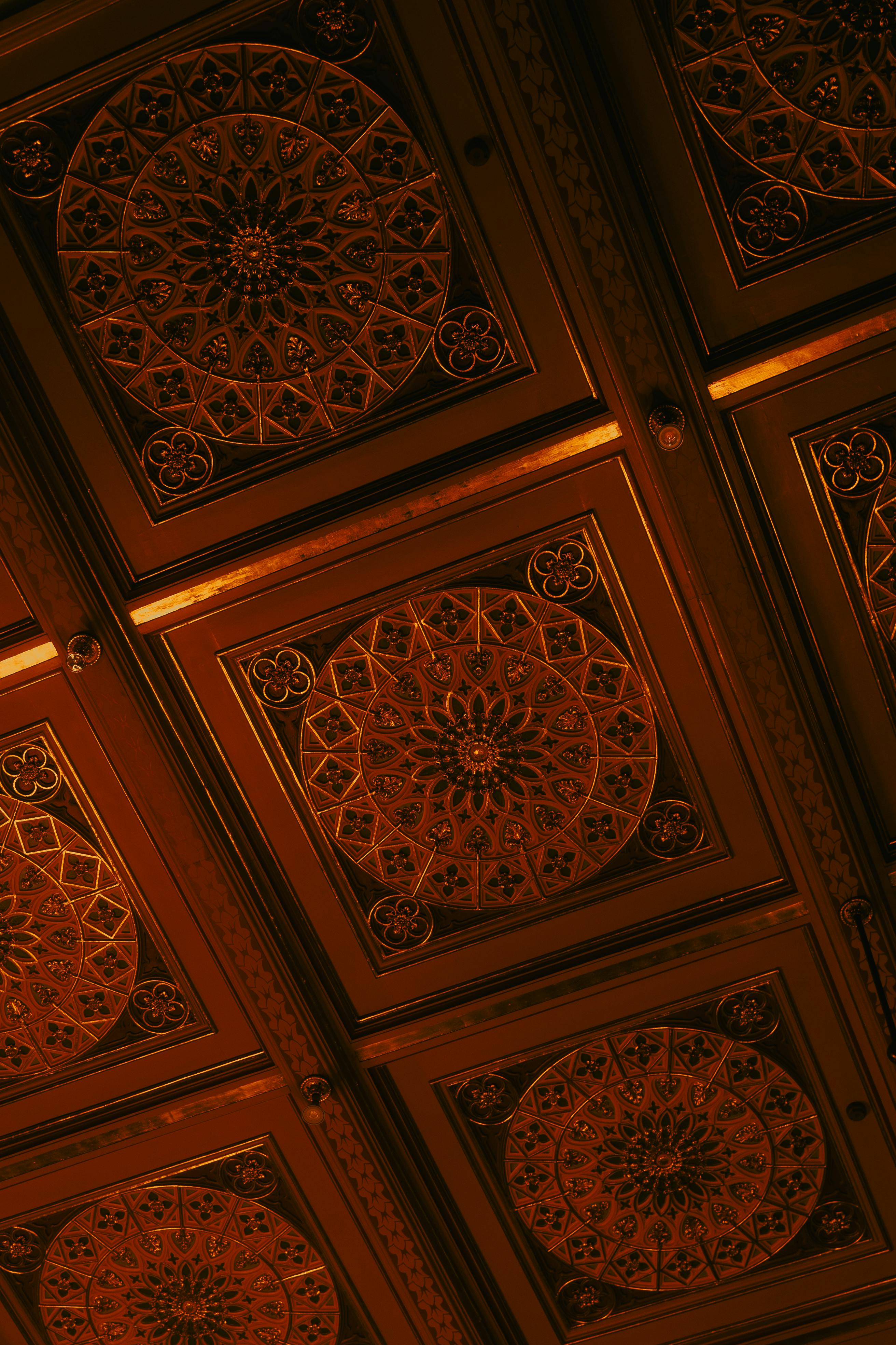 Ornate Wooden Ceiling · Free Stock Photo