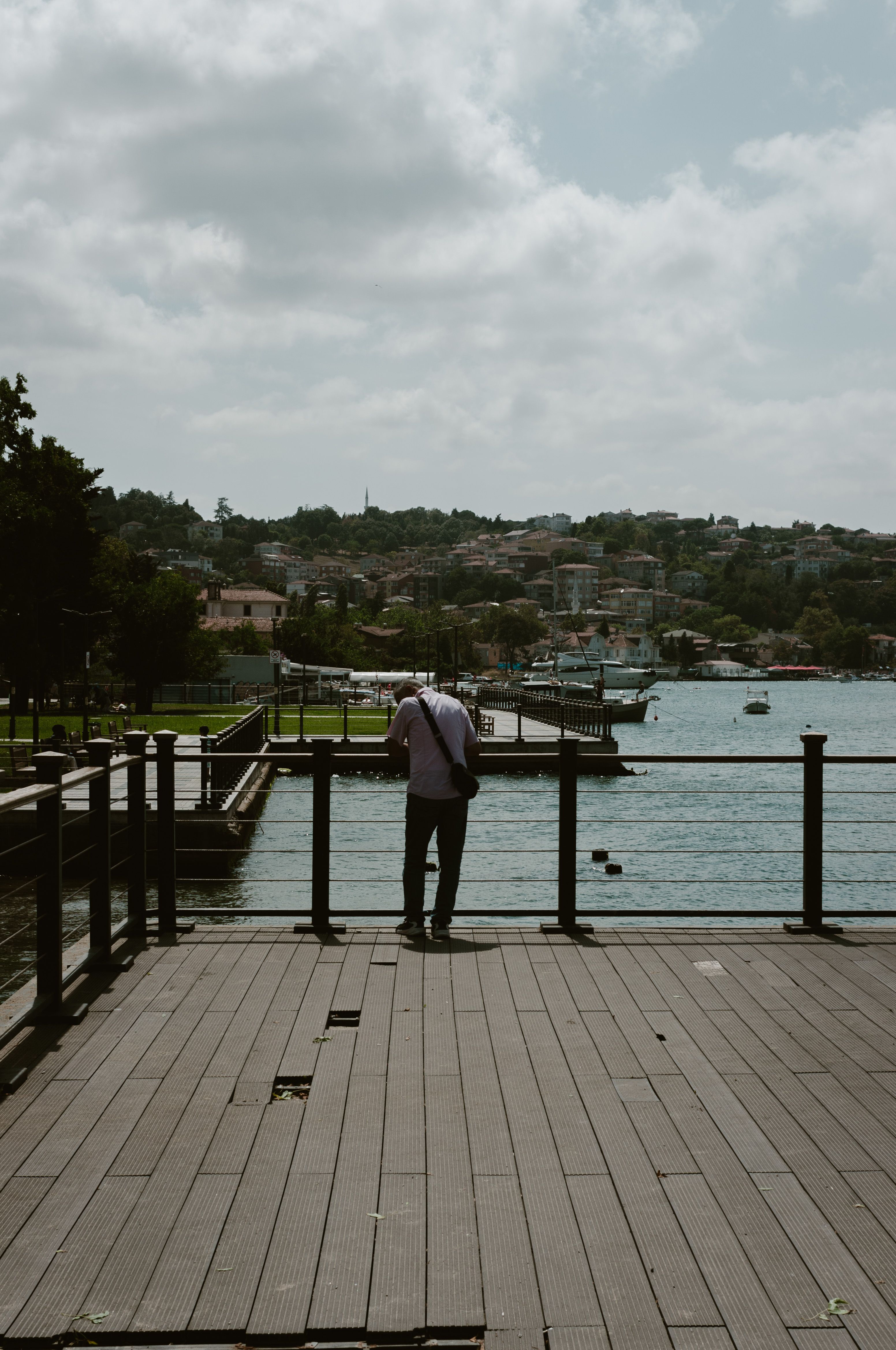 Man on the pier in Istanbul, turkey · Free Stock Photo