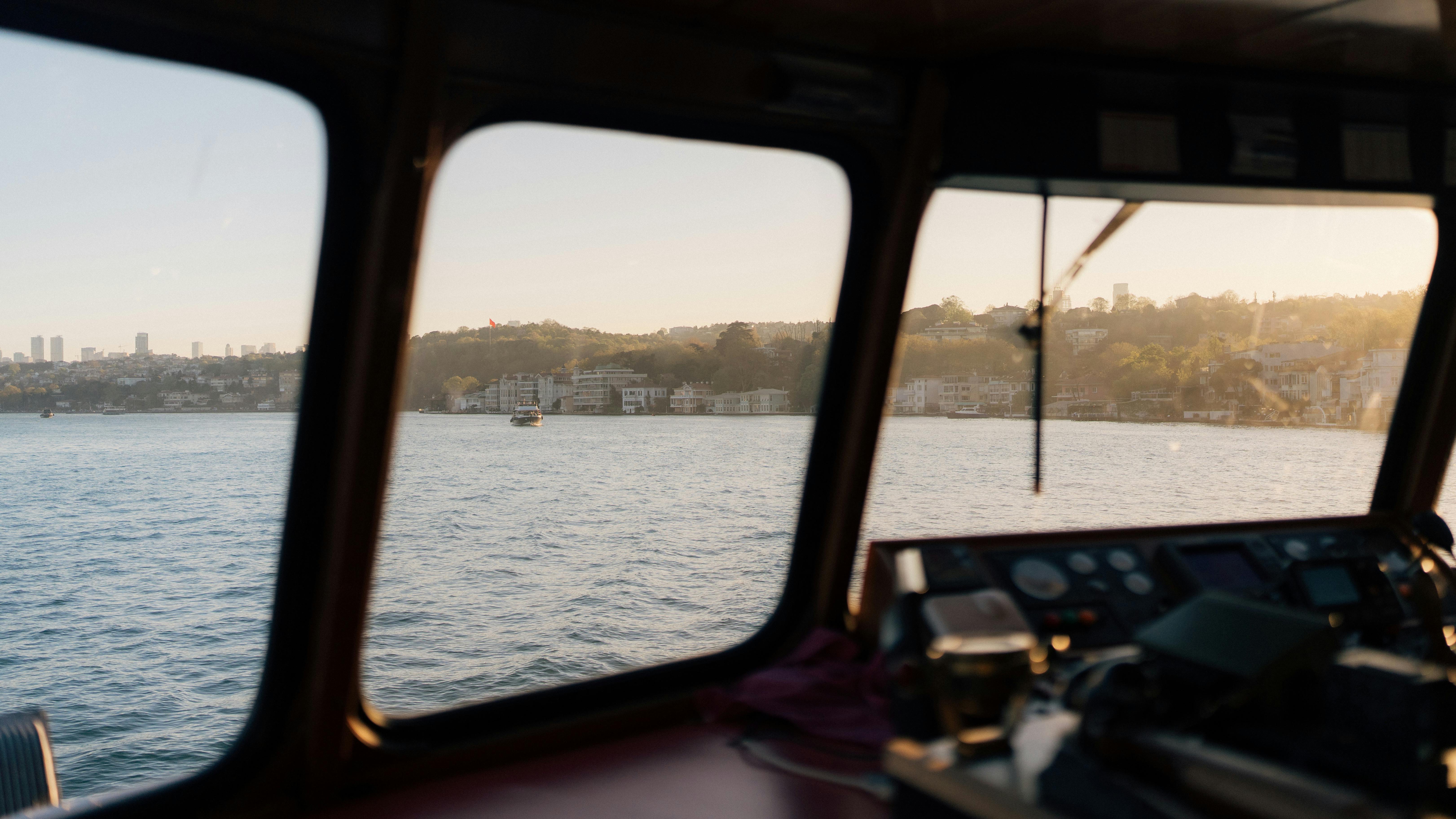 View of the City from the Ships Bridge at Sunset · Free Stock Photo
