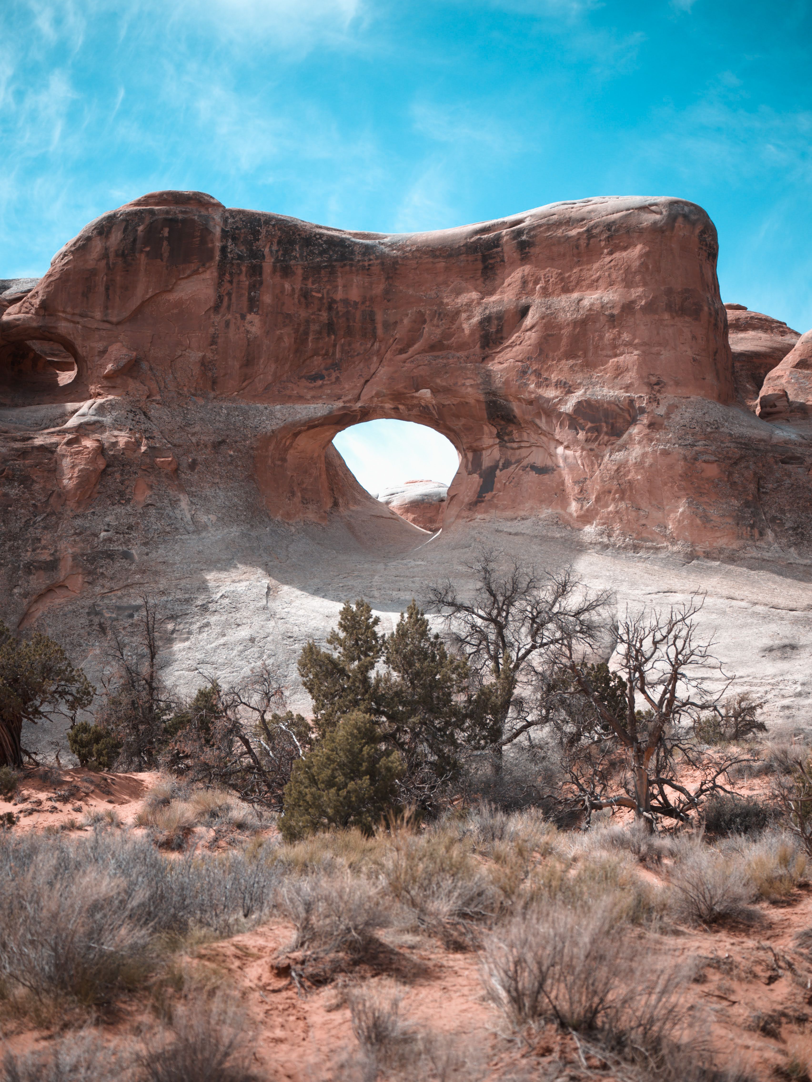 Tunnel Arch Rock Formation in Arches National Park · Free Stock Photo