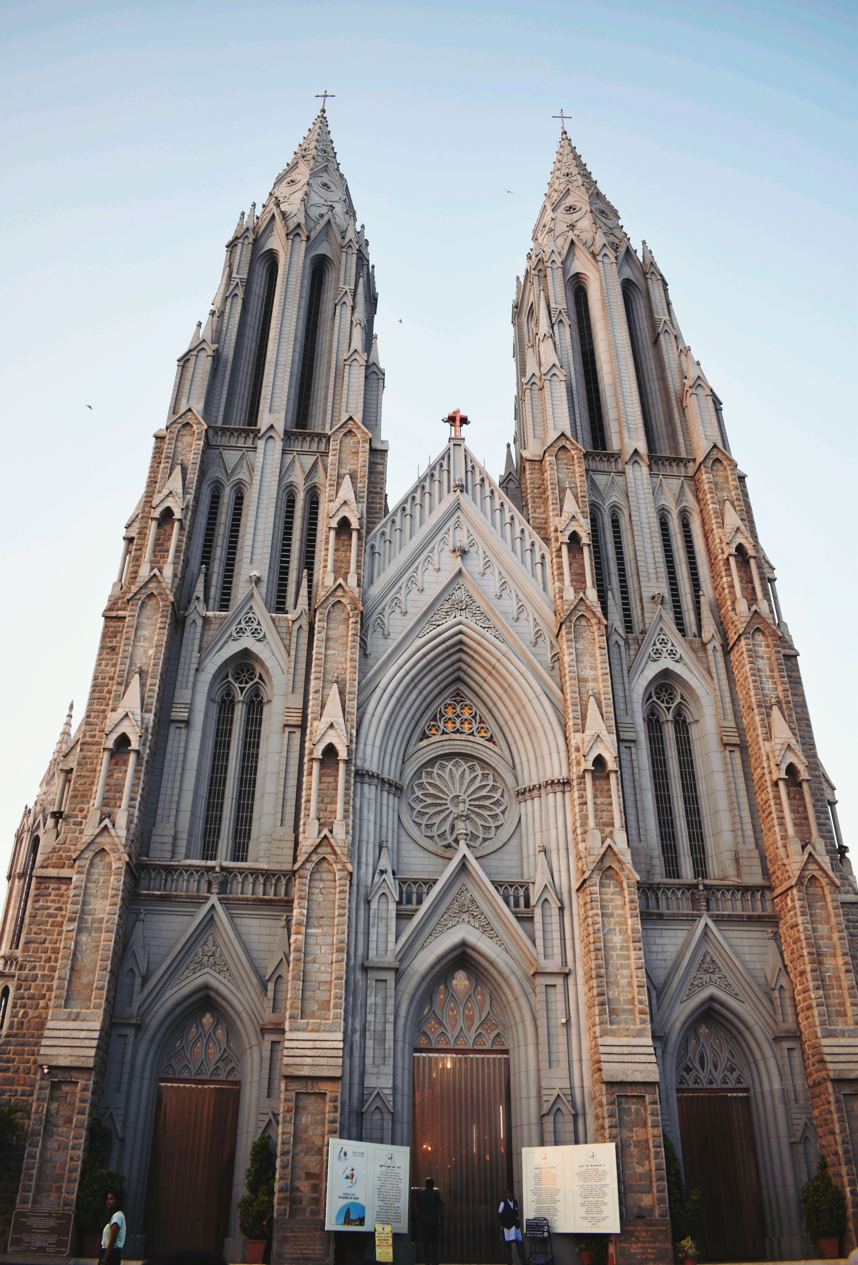 Majestic St. Philomena's Cathedral Front View · Free Stock Photo