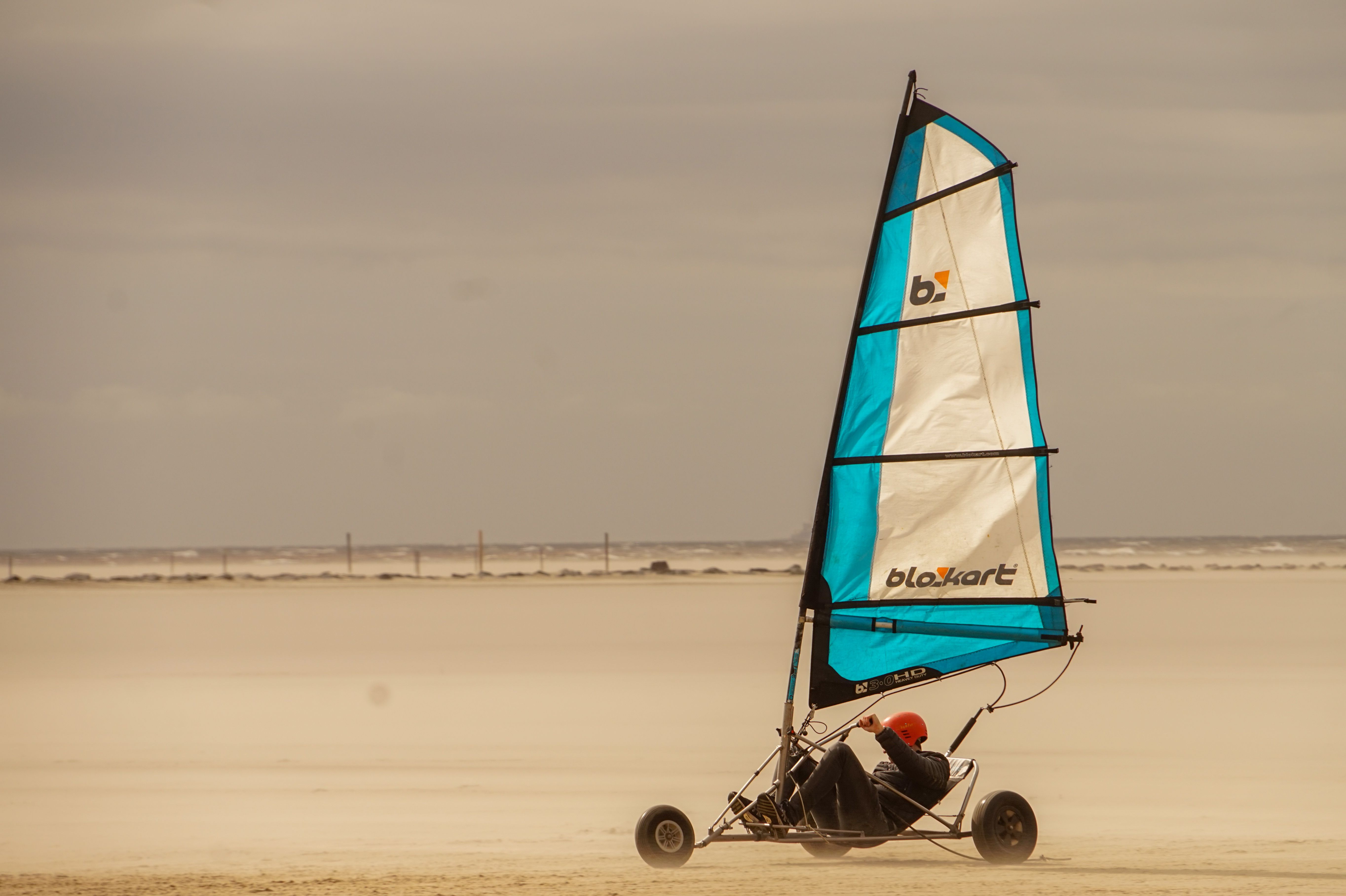 View of a Person Land Sailing · Free Stock Photo