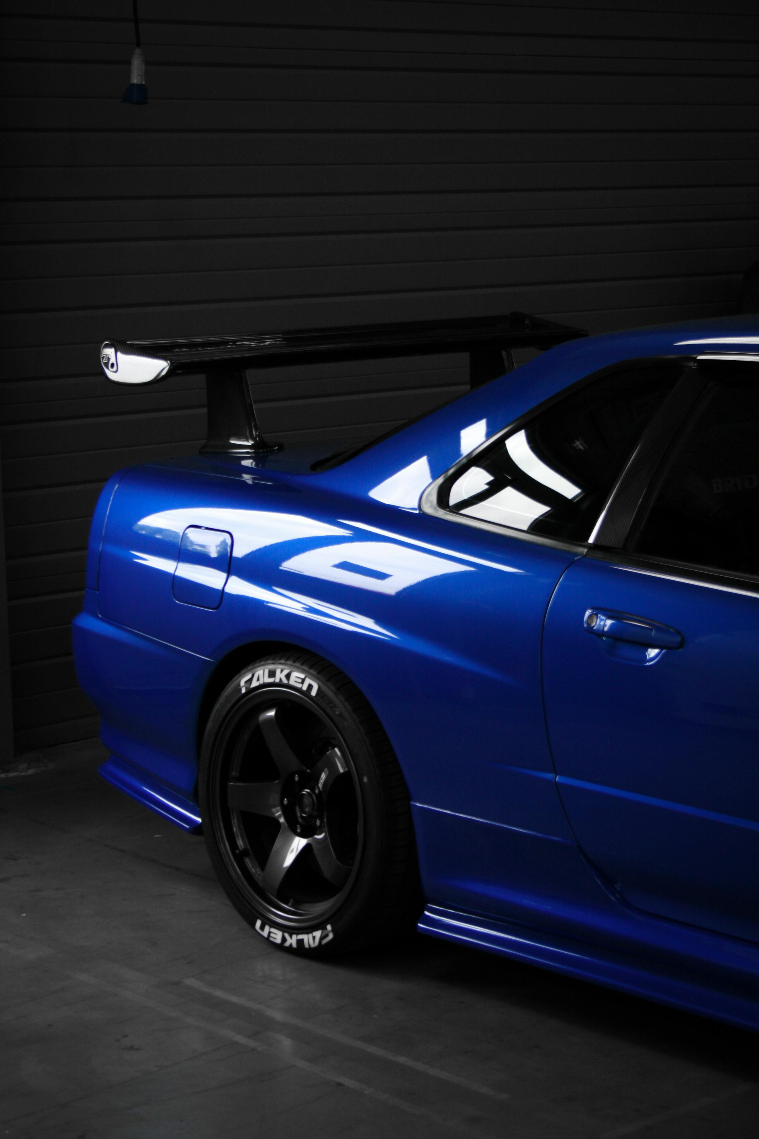 Nissan GT-R on the Parking Lot at Night · Free Stock Photo