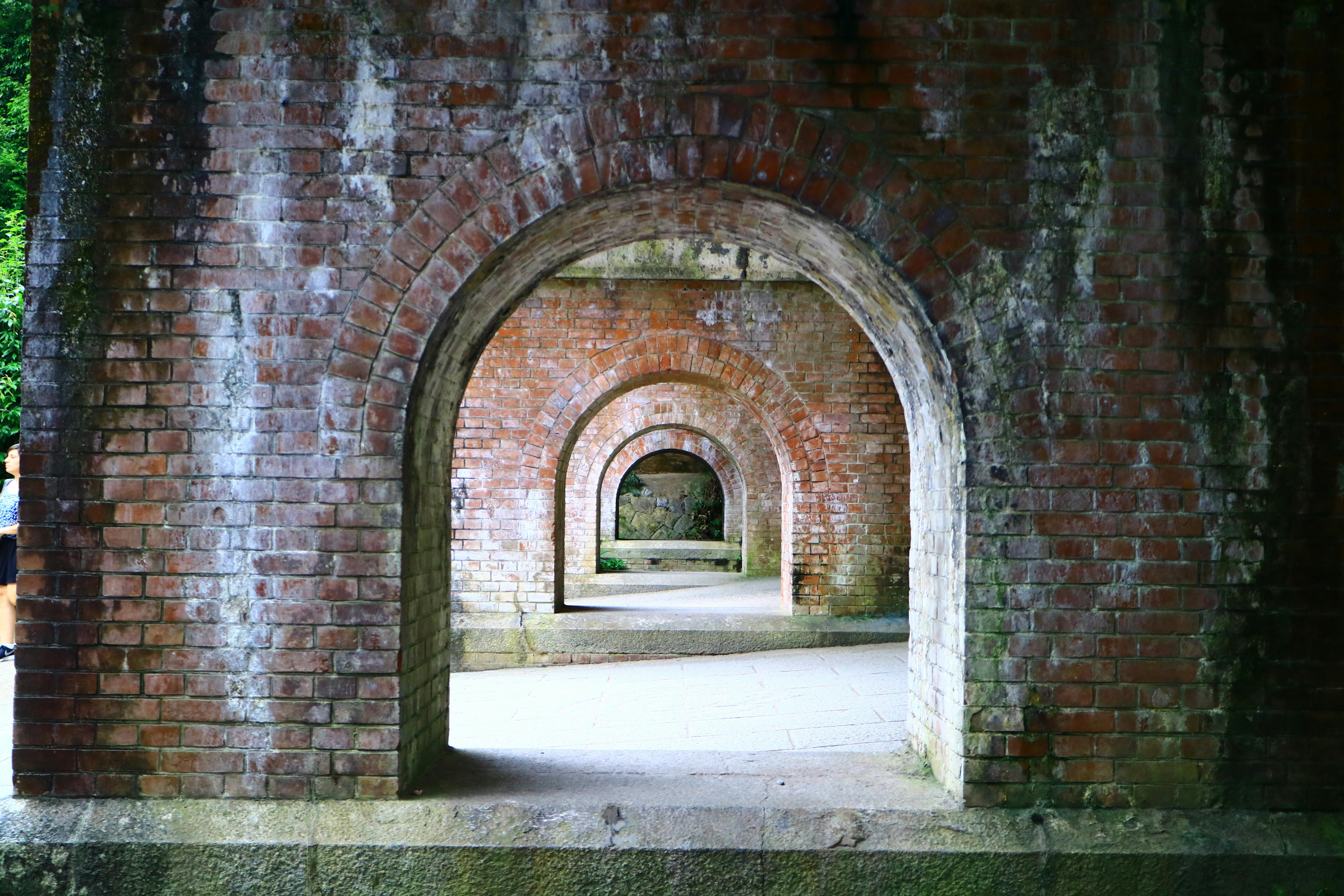 Arches on an Ancient Brick Aqueduct in Kyoto, Japan · Free Stock Photo