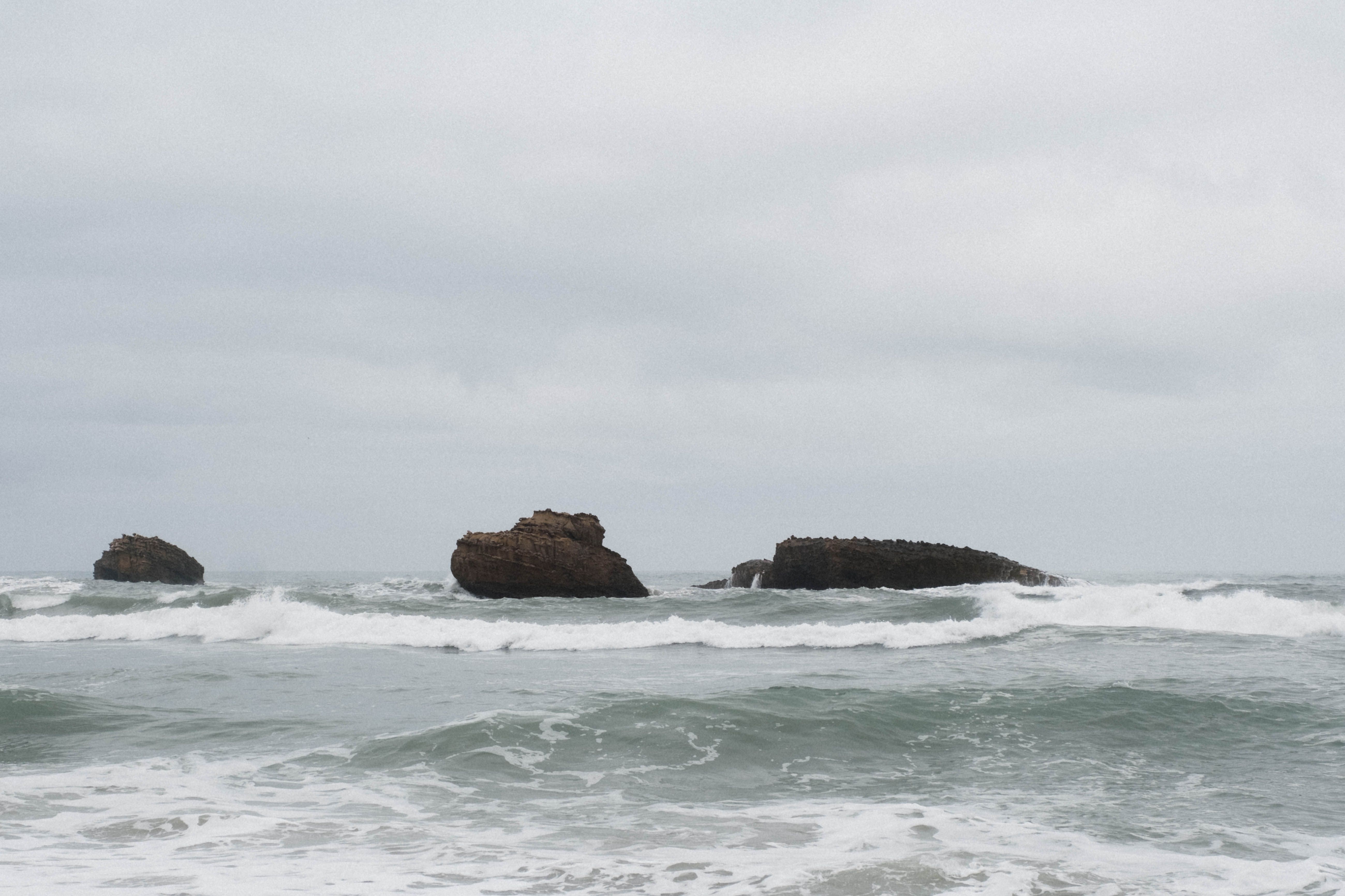 Rocks in Ocean · Free Stock Photo