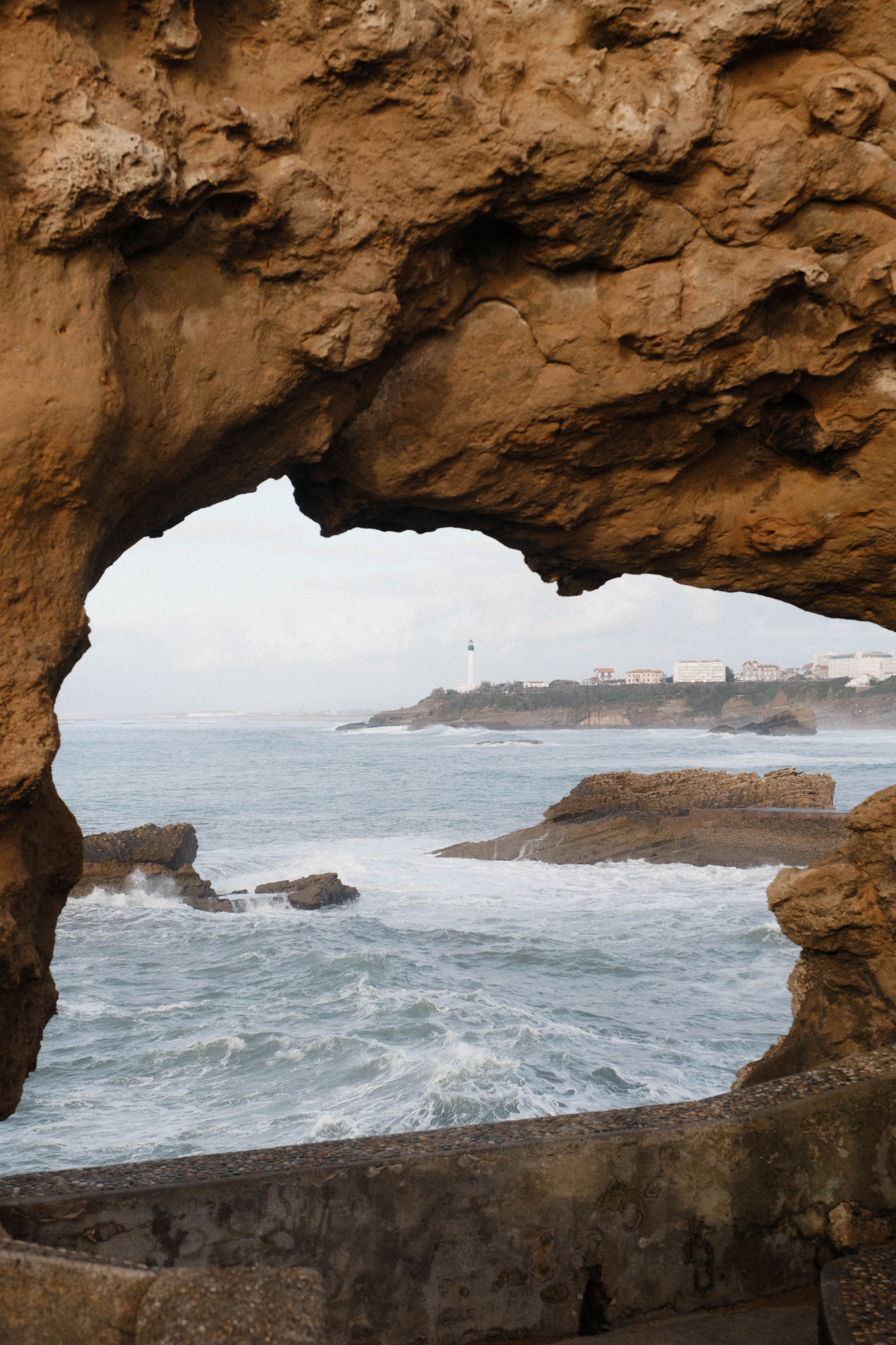 Rock Arch on Seashore · Free Stock Photo