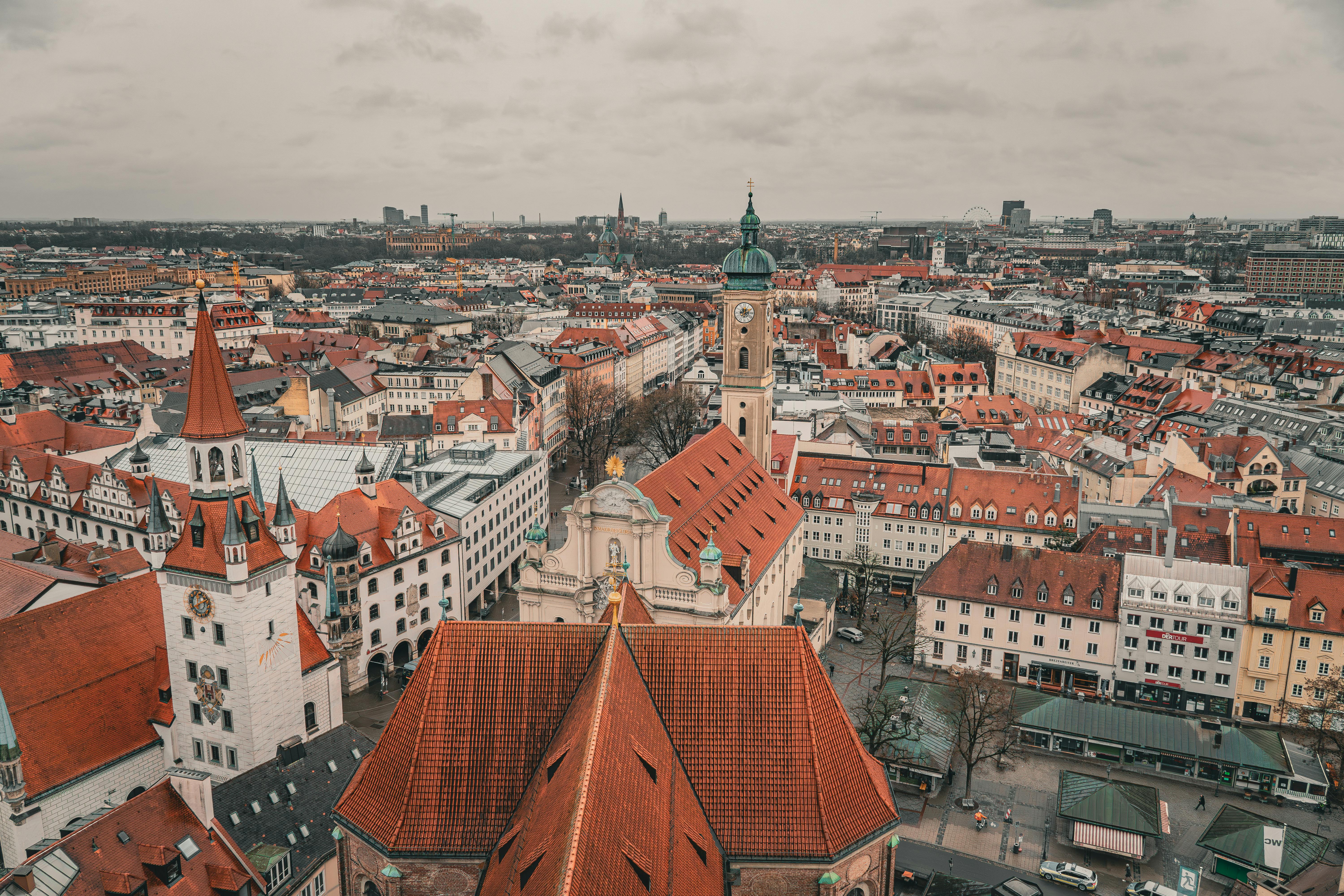 Aerial View of Munich, Germany · Free Stock Photo