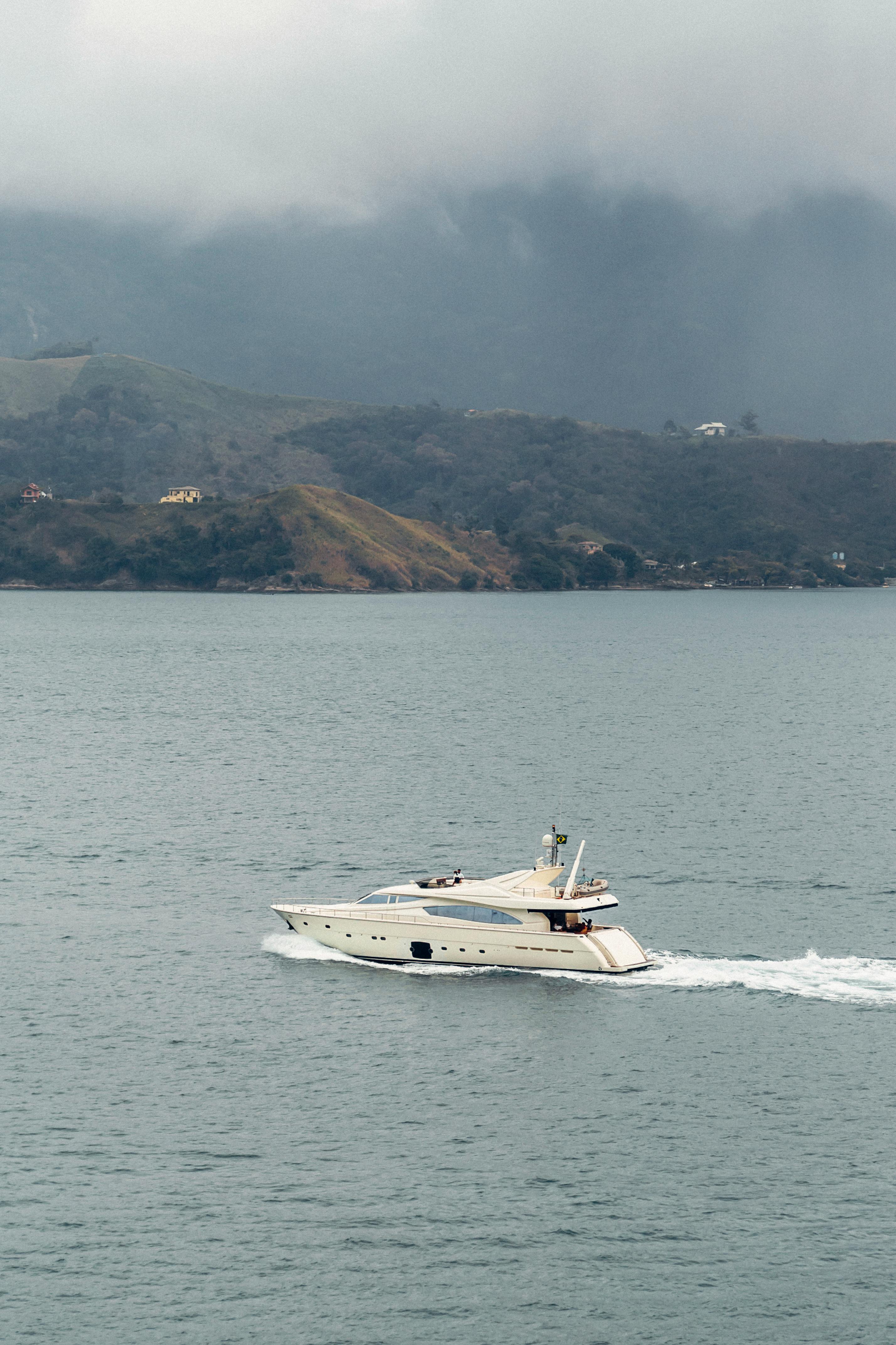 Aerial View of a Yacht on a Body of Water · Free Stock Photo