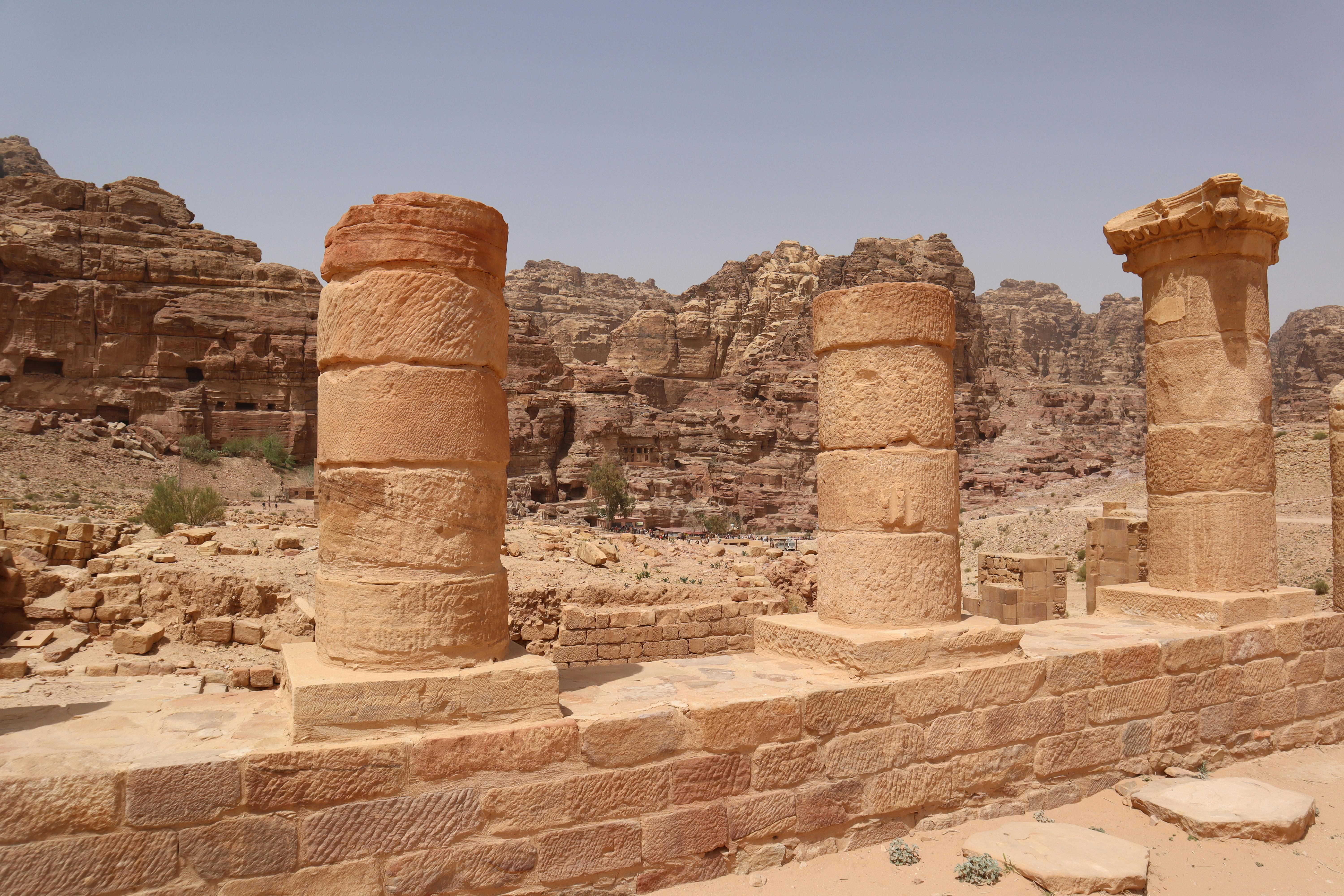 Columns at the Great Temple in Petra, Jordan · Free Stock Photo