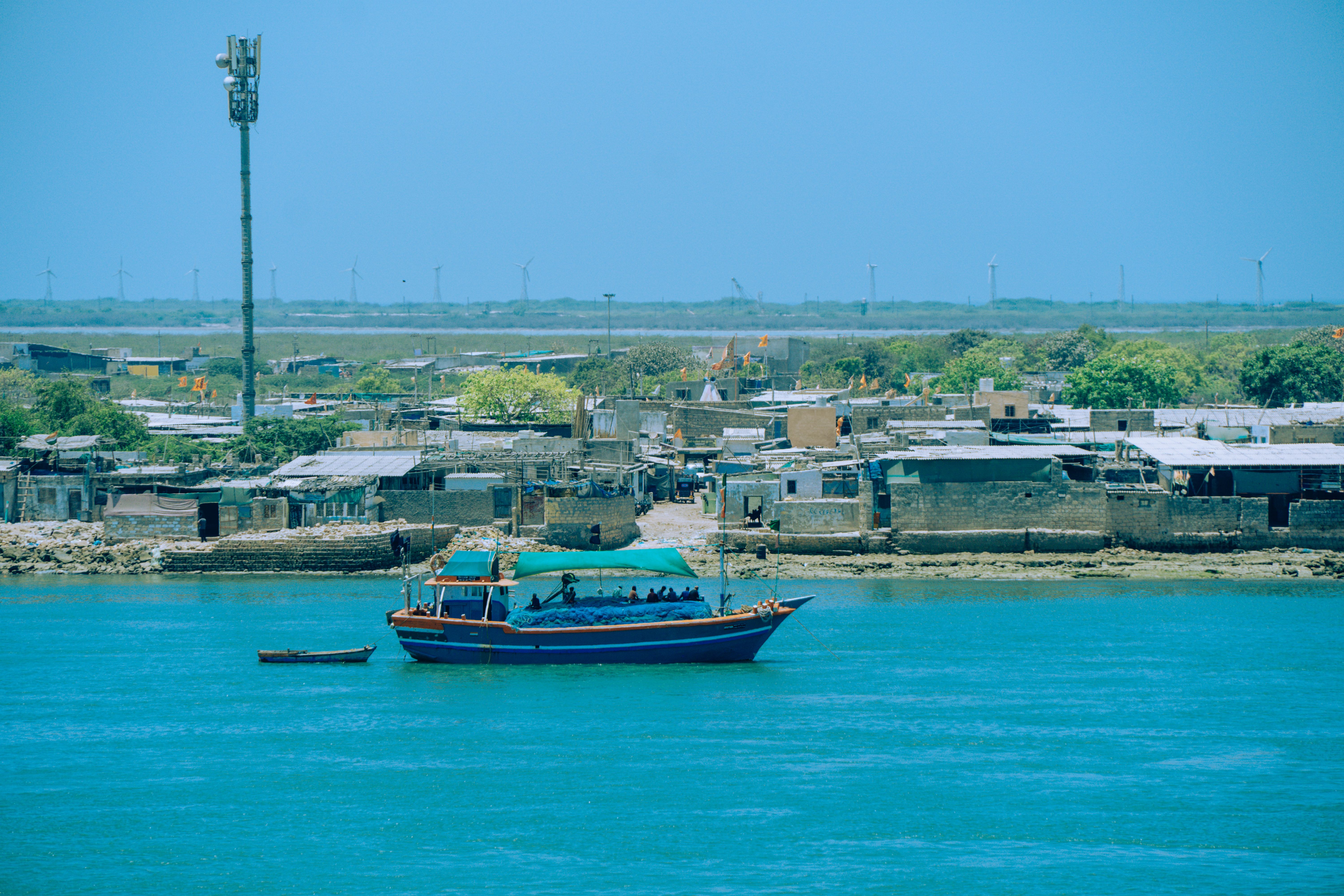 Boat in Village on Seashore · Free Stock Photo
