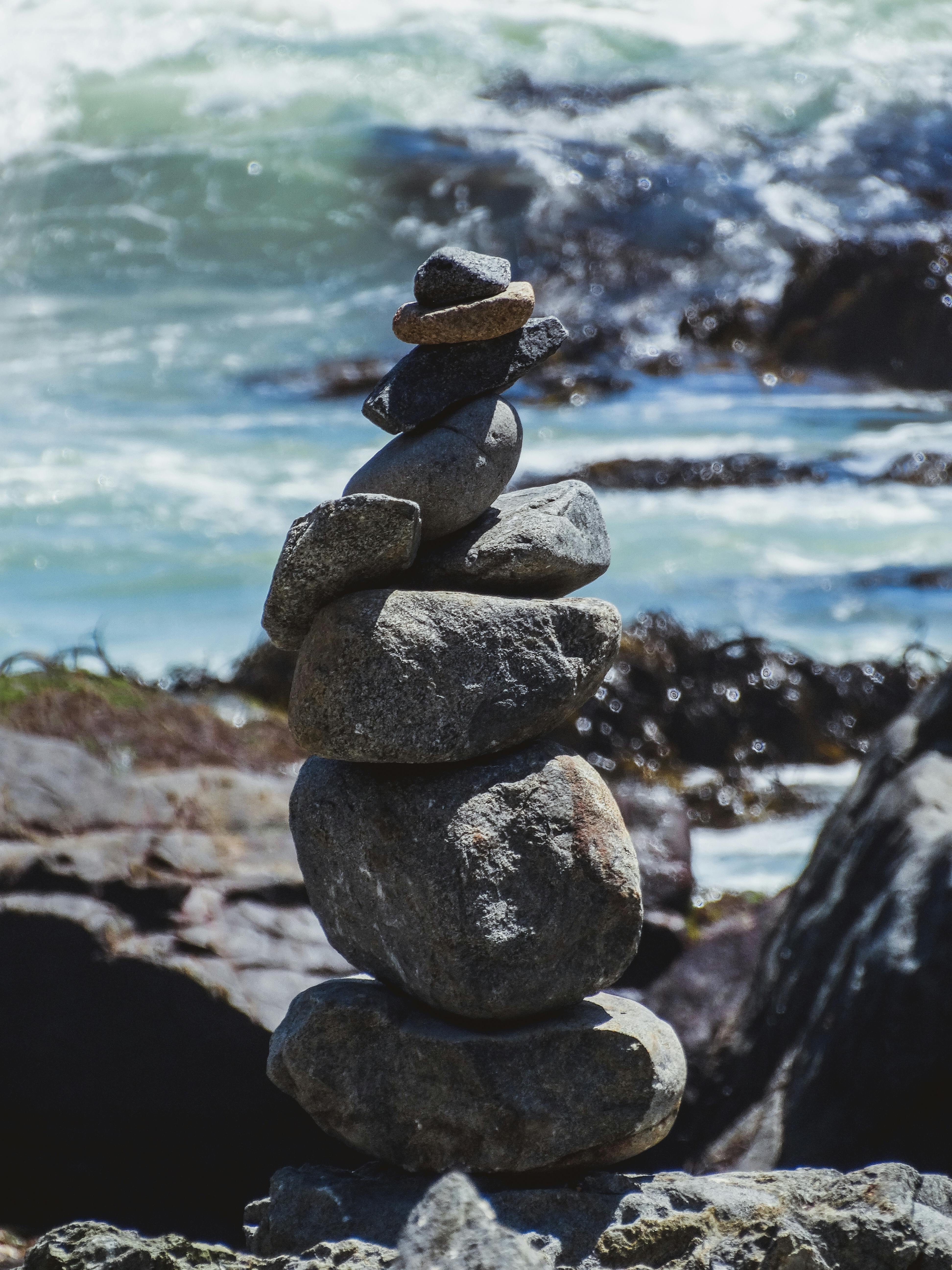 Smooth Stacked Stones Balance And Harmony Photos, Download The BEST ...