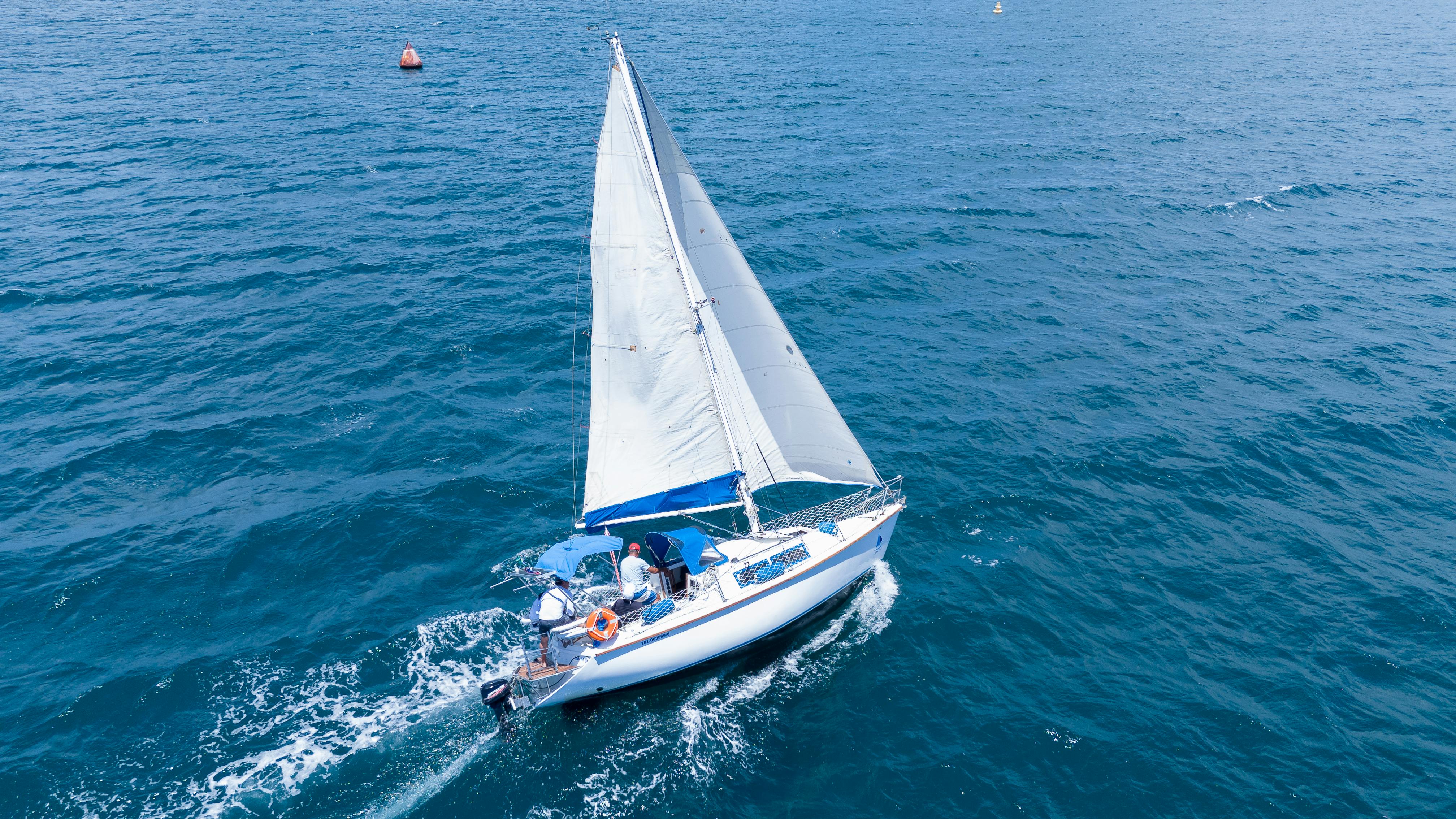 View of People Sailing on a Blue Ocean · Free Stock Photo