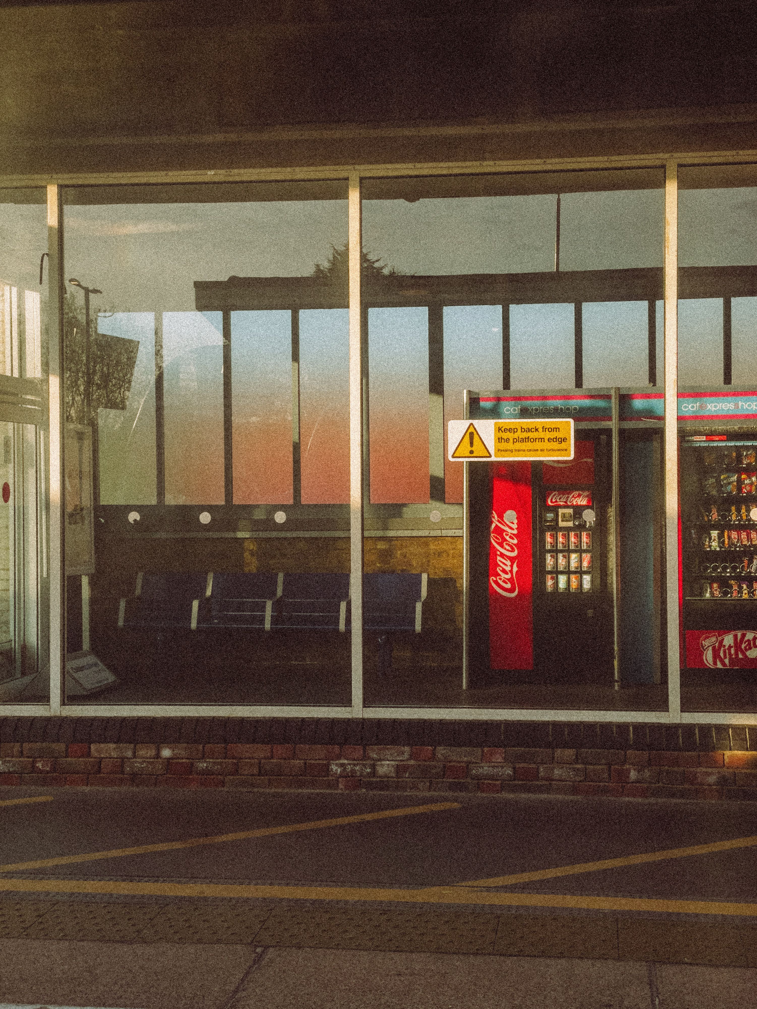 Vending Machine behind Windows · Free Stock Photo