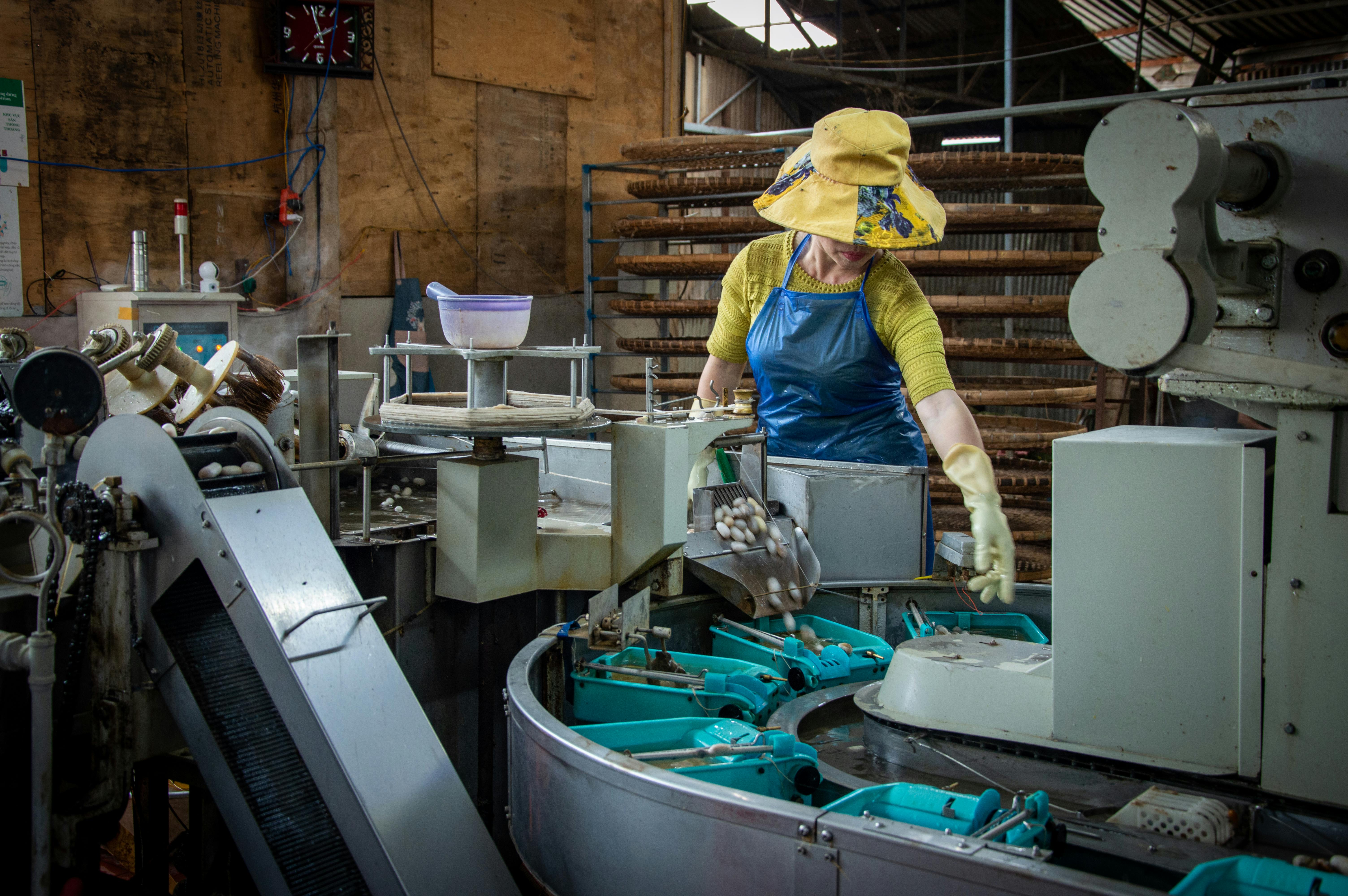 Woman Working in a Factory · Free Stock Photo