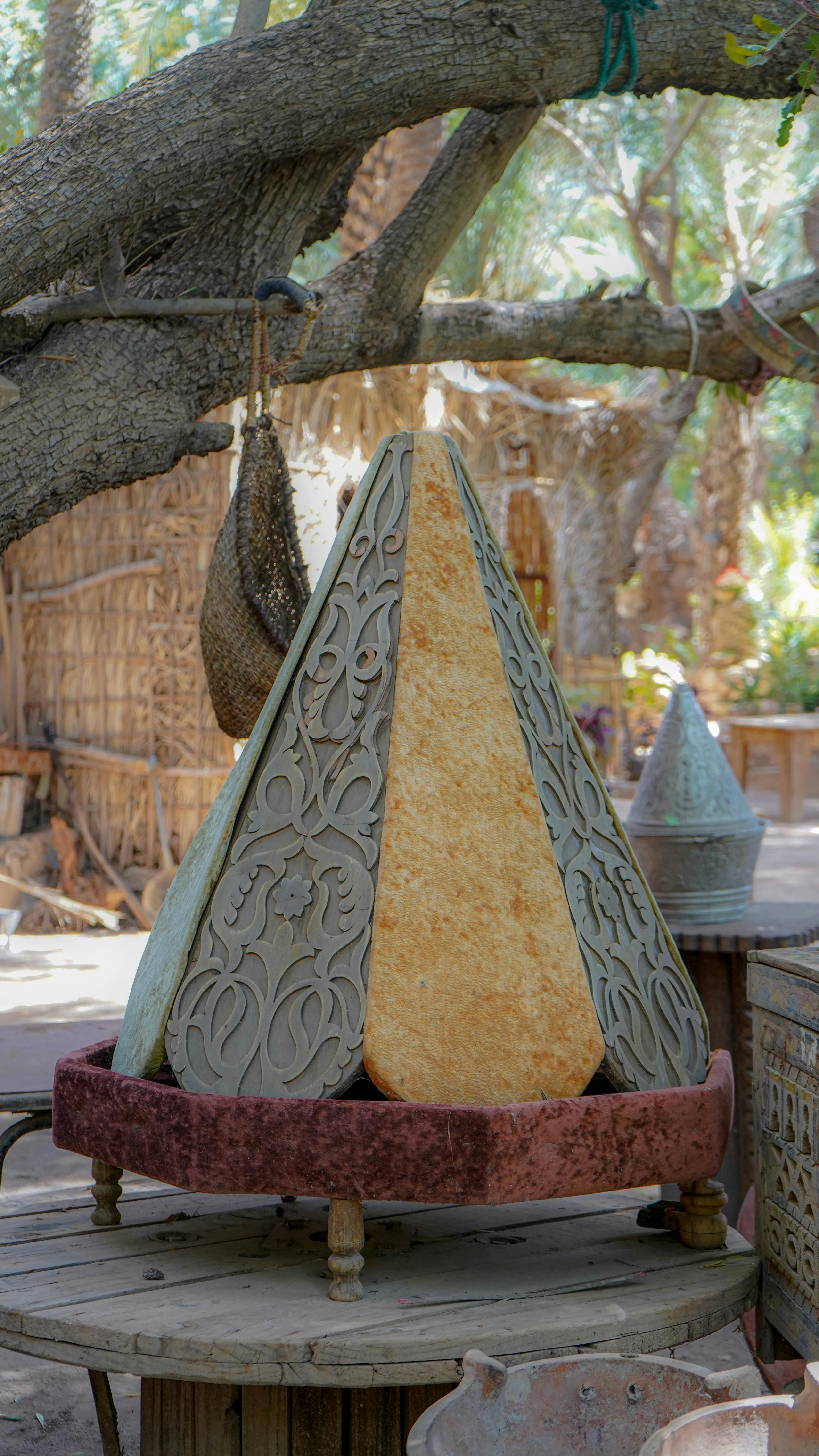 Pyramid Shaped Carved Traditional Handicraft · Free Stock Photo