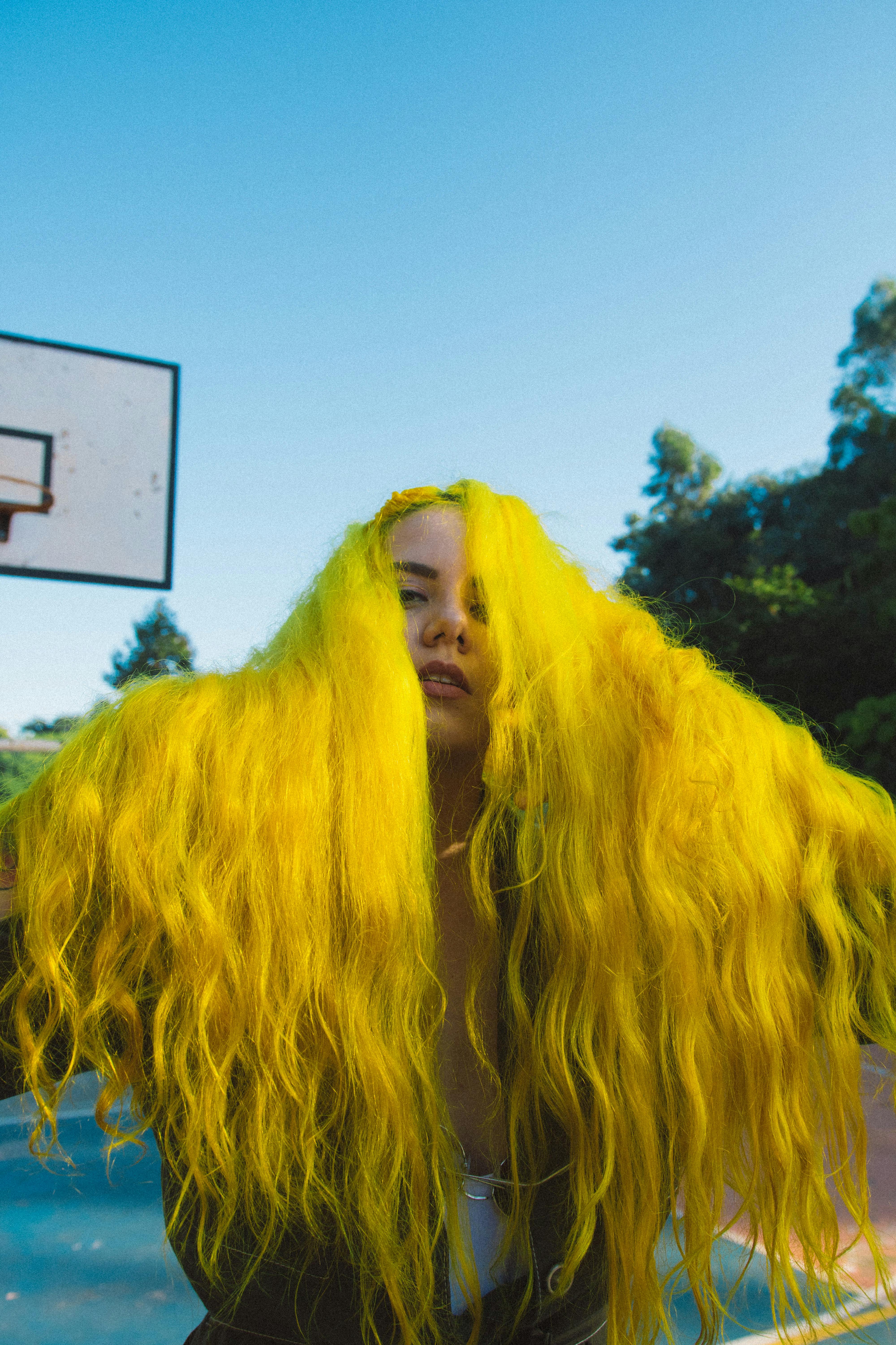 Woman With Yellow Hair · Free Stock Photo
