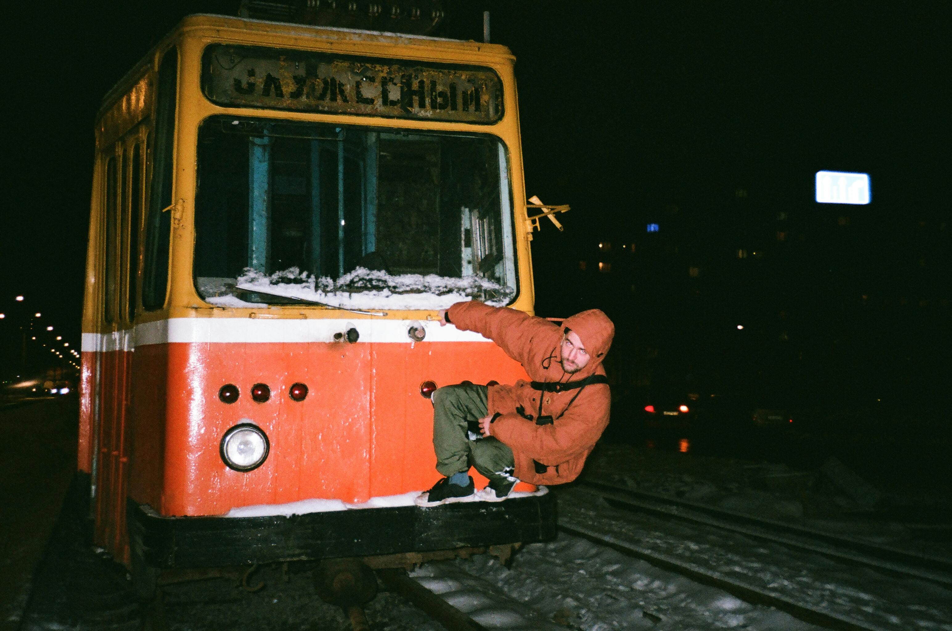 Man Holding On Train · Free Stock Photo