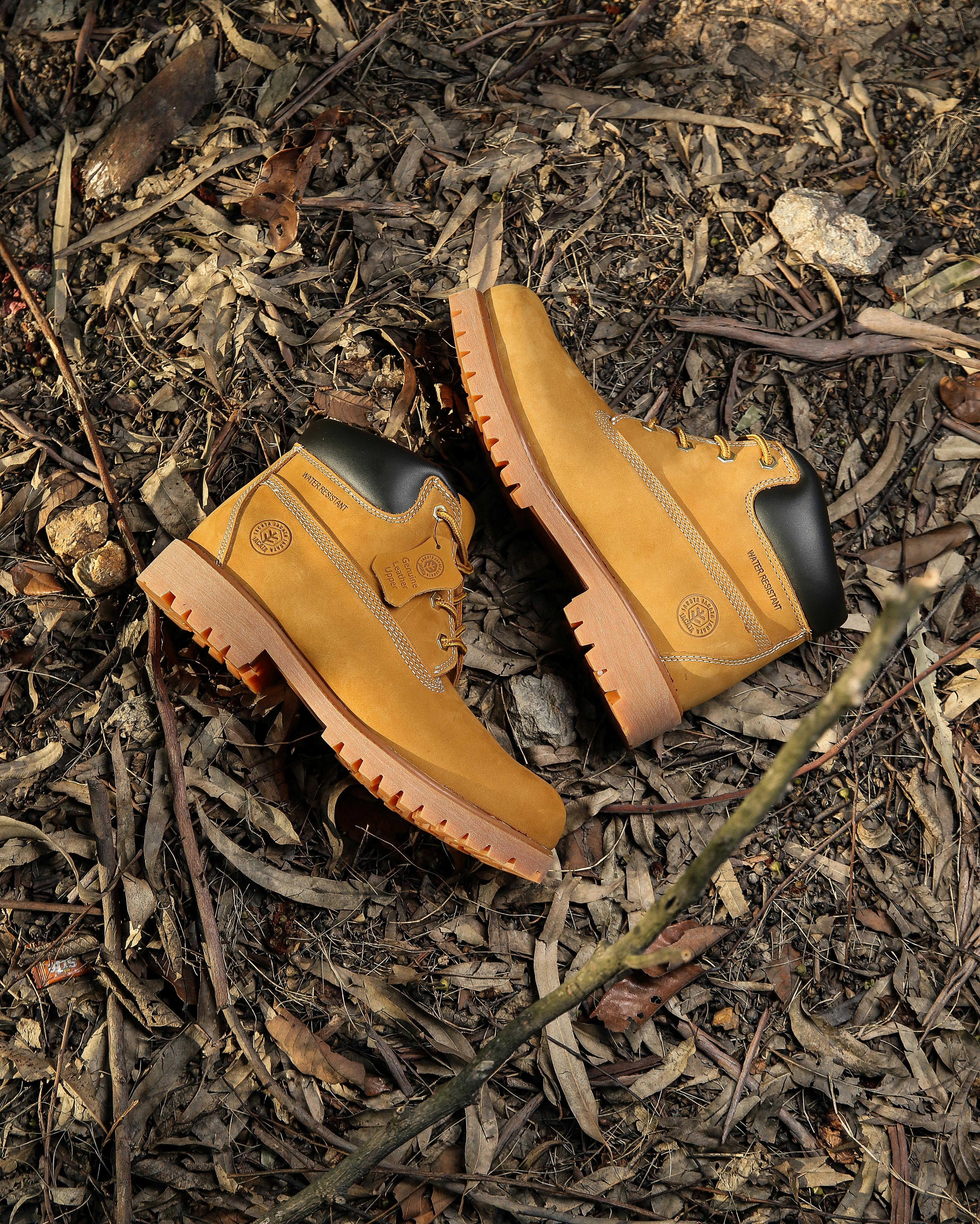 Brown Work Boots · Free Stock Photo