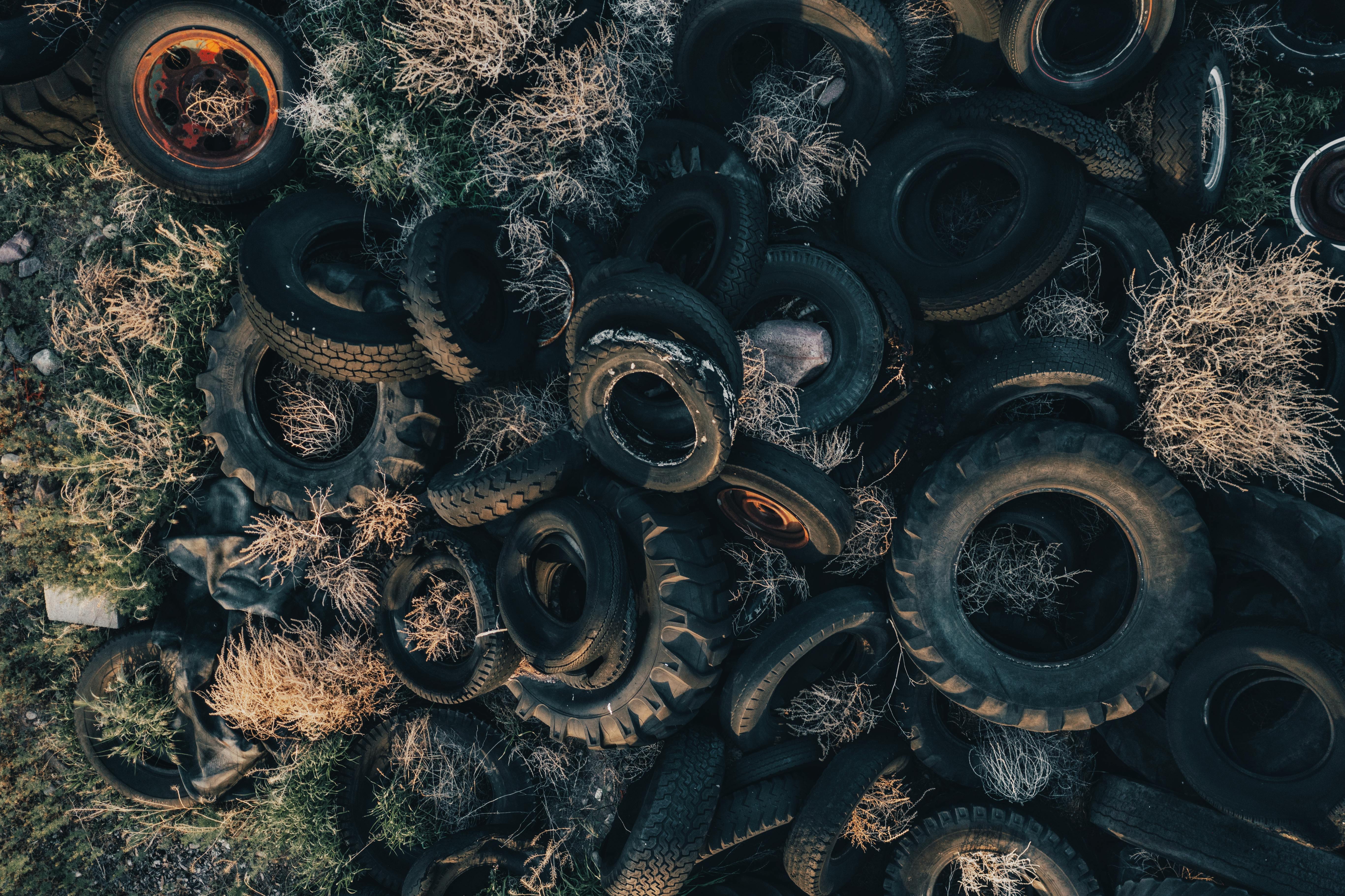 Pile of Used Tires · Free Stock Photo