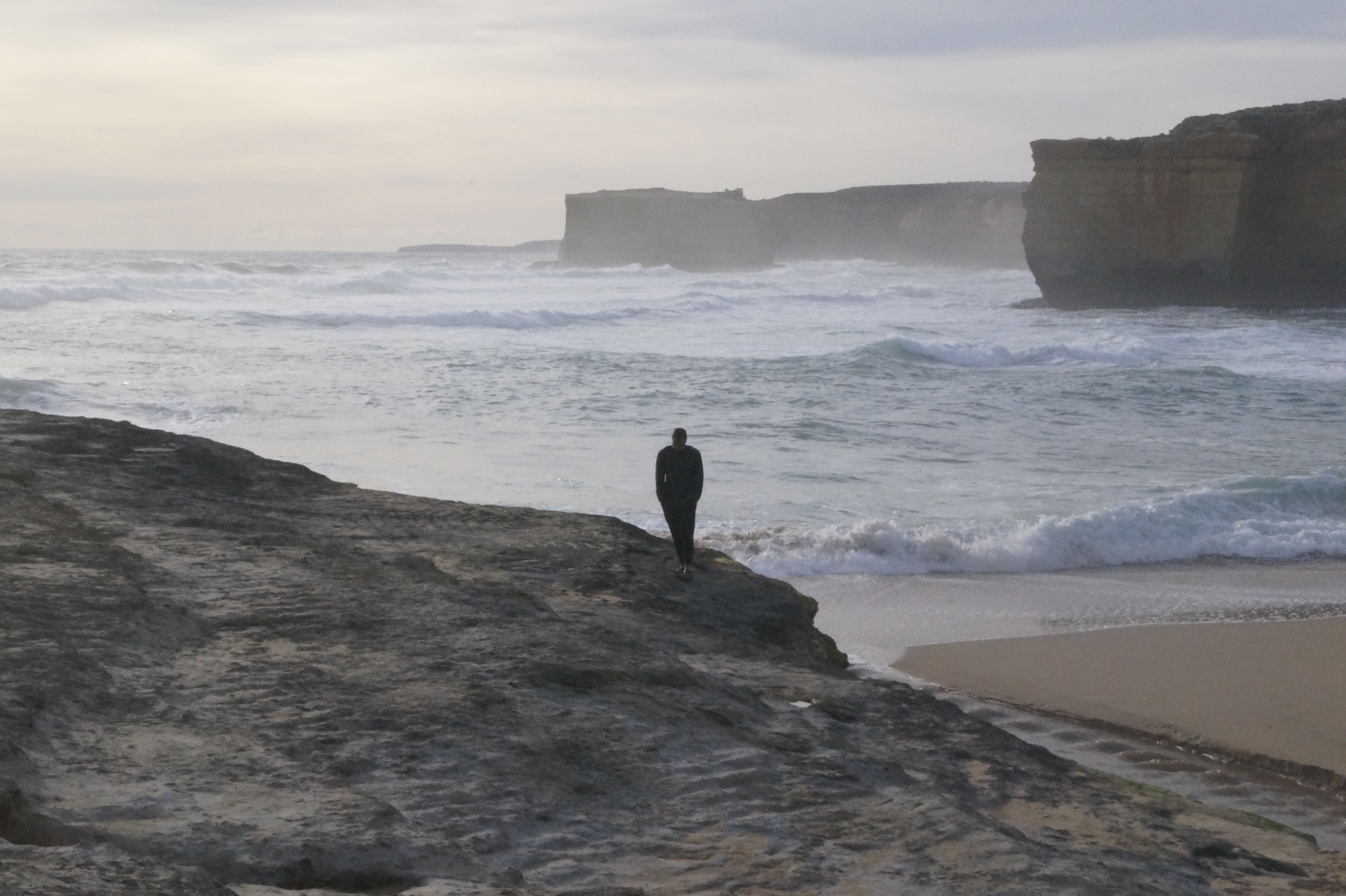 Man Walking on a Cliff · Free Stock Photo