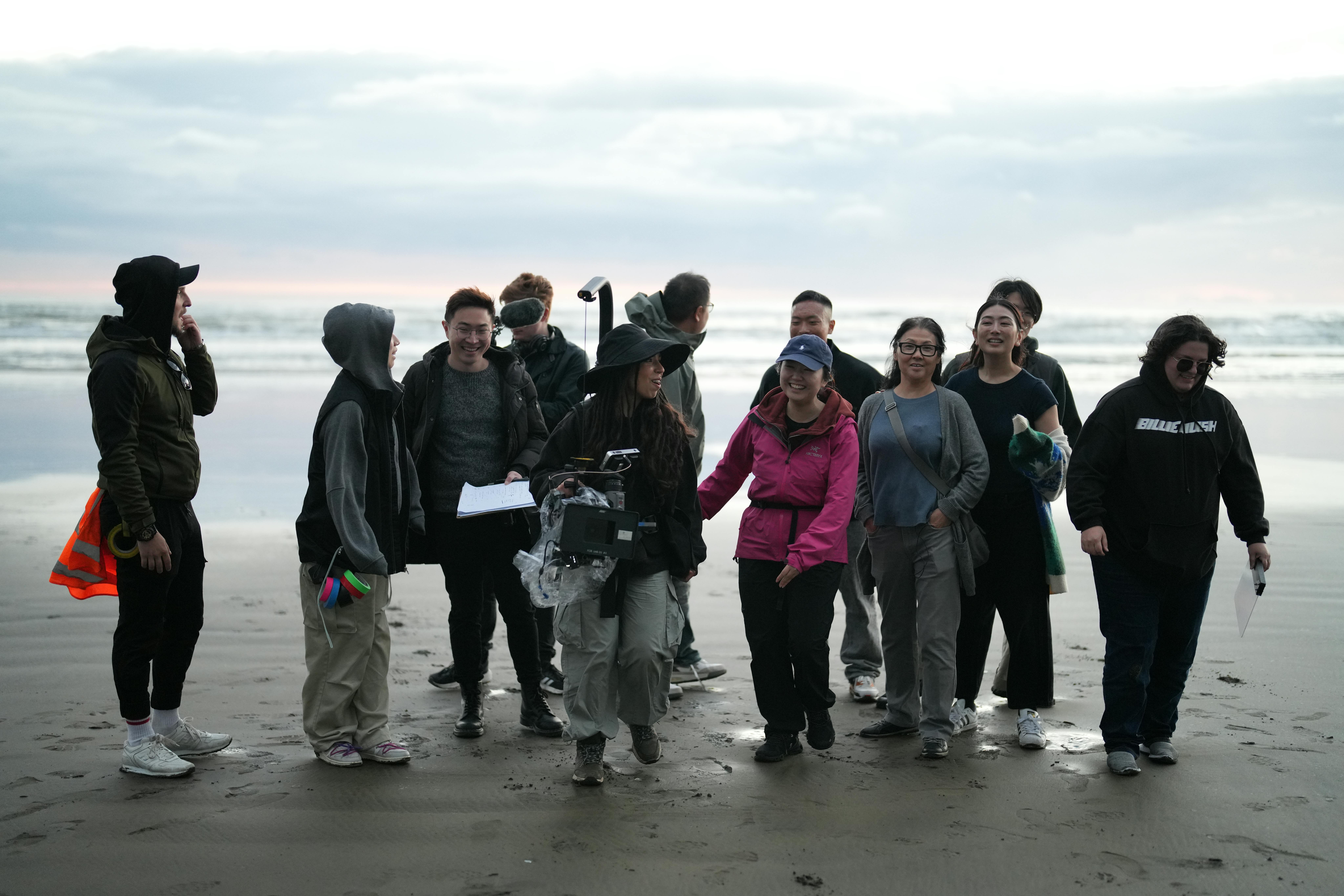 Camera Crew on the Beach · Free Stock Photo
