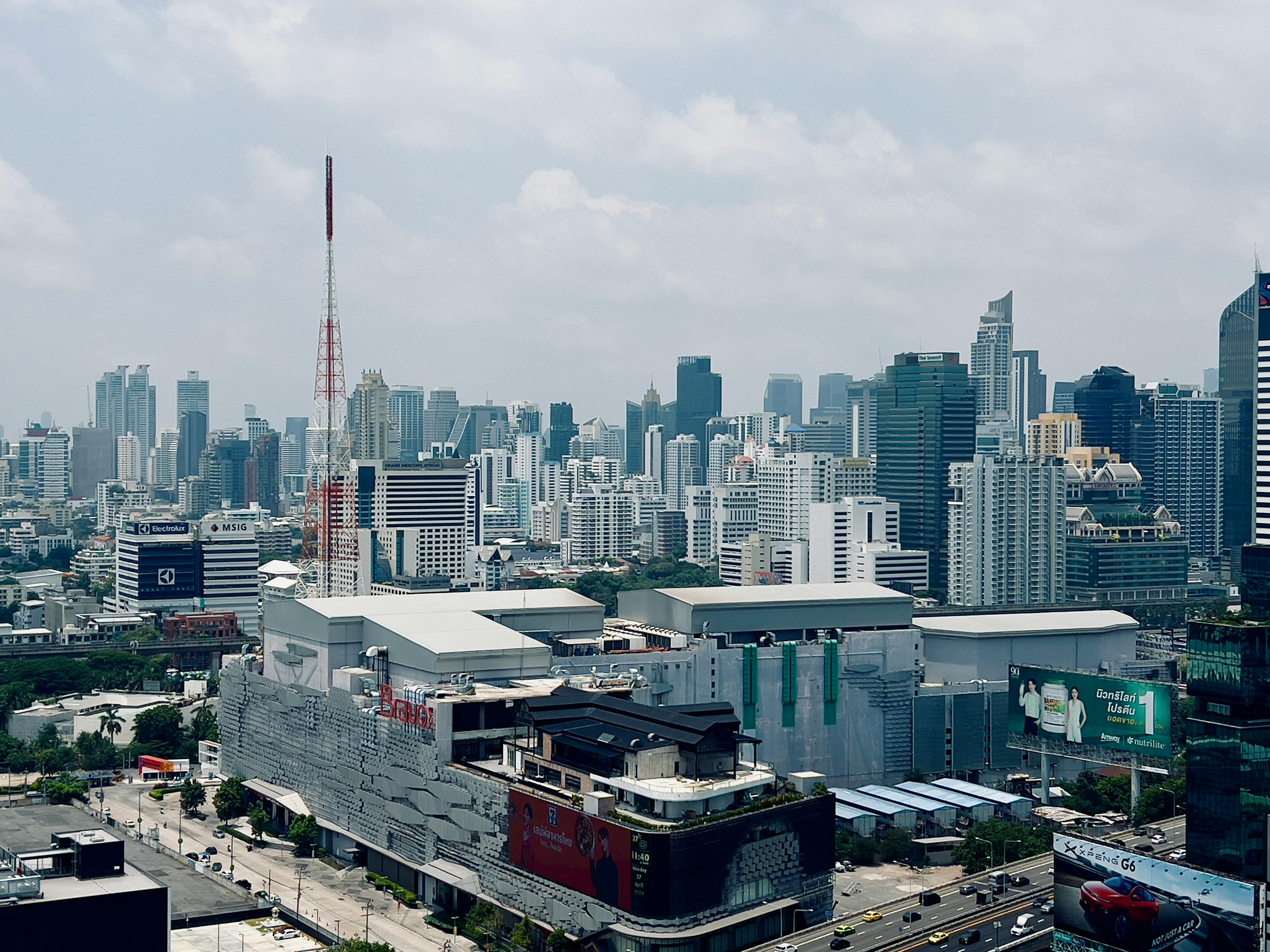 Aerial View of Bangkok from Above Bravo BKK Shopping Center · Free ...