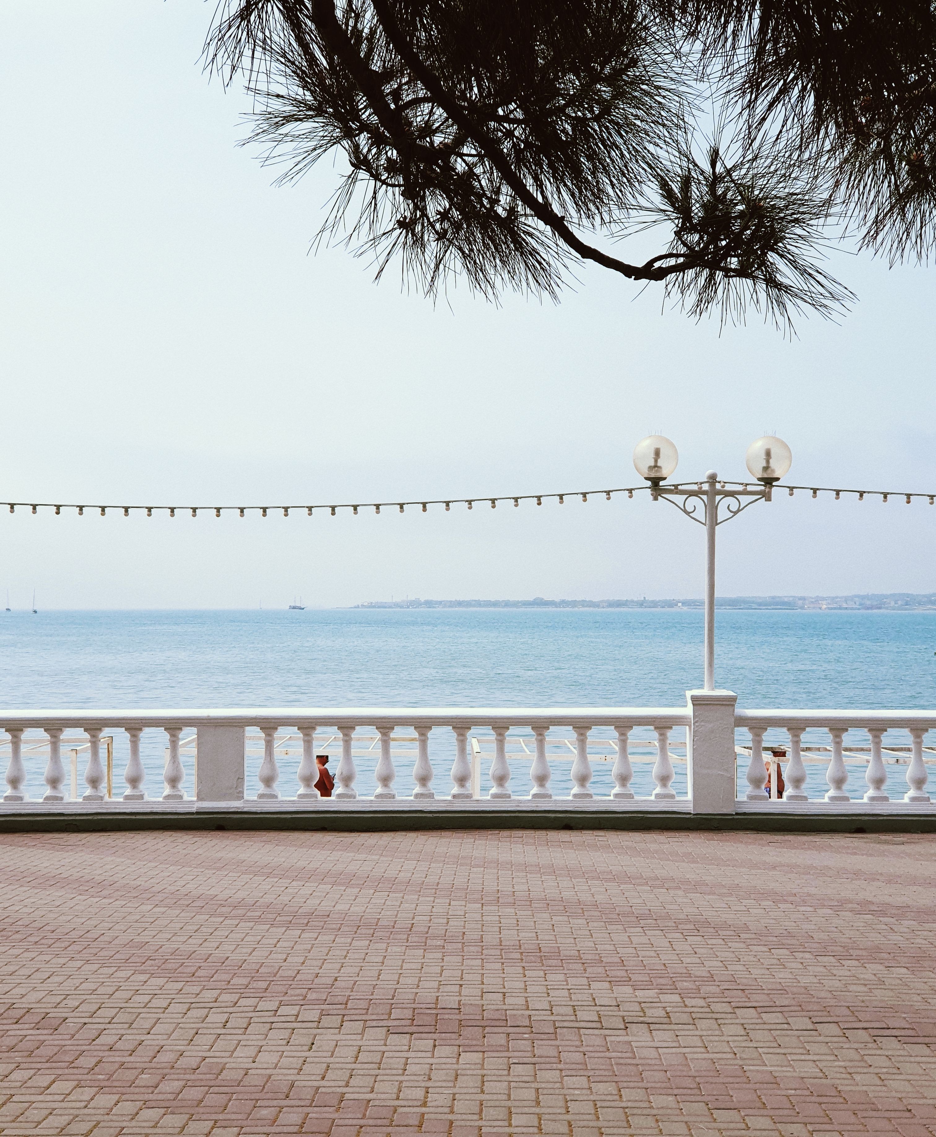 Promenade and a View of Sea · Free Stock Photo