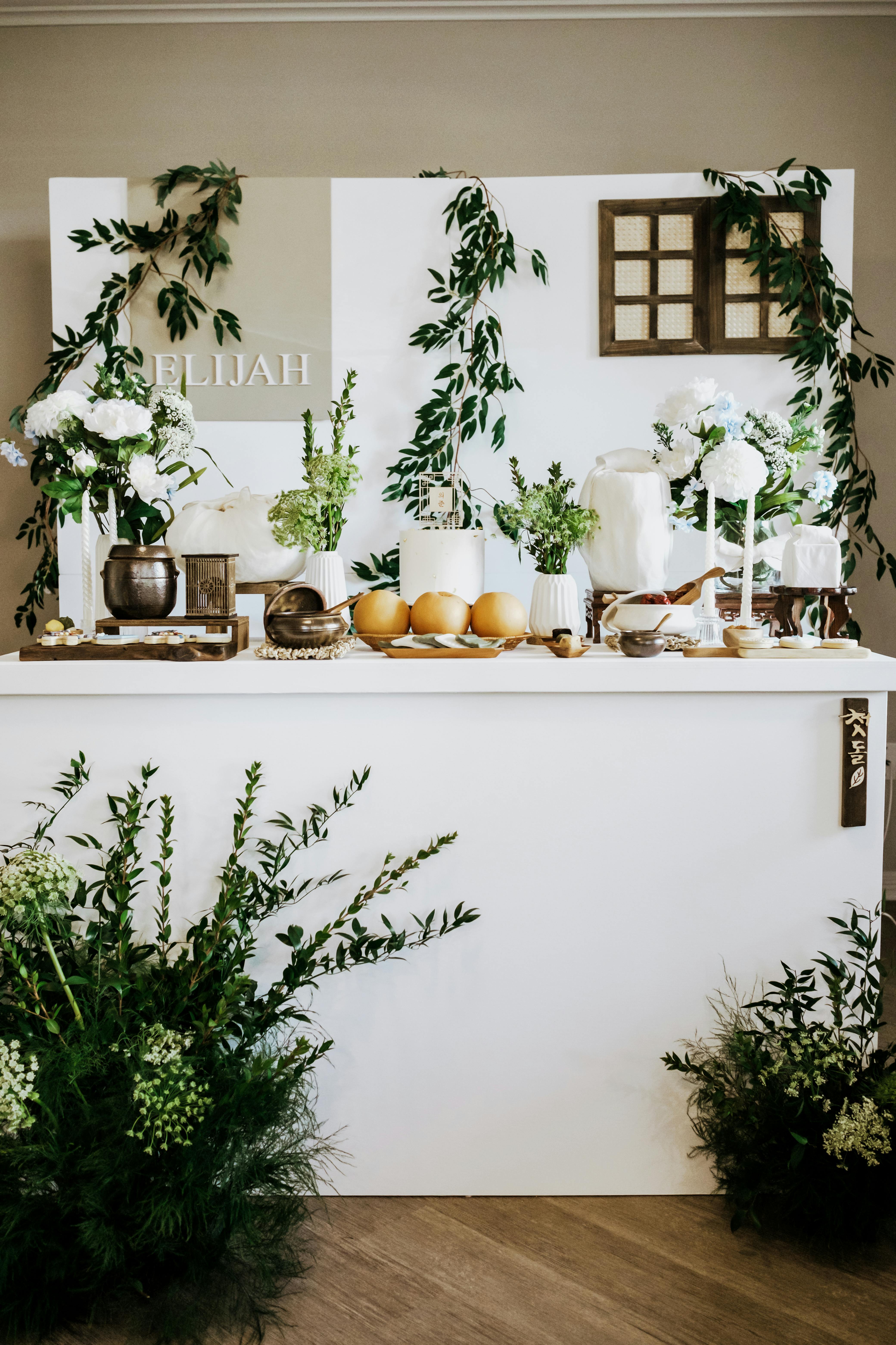 Decorations and Food on Table for Dohl in Korea · Free Stock Photo