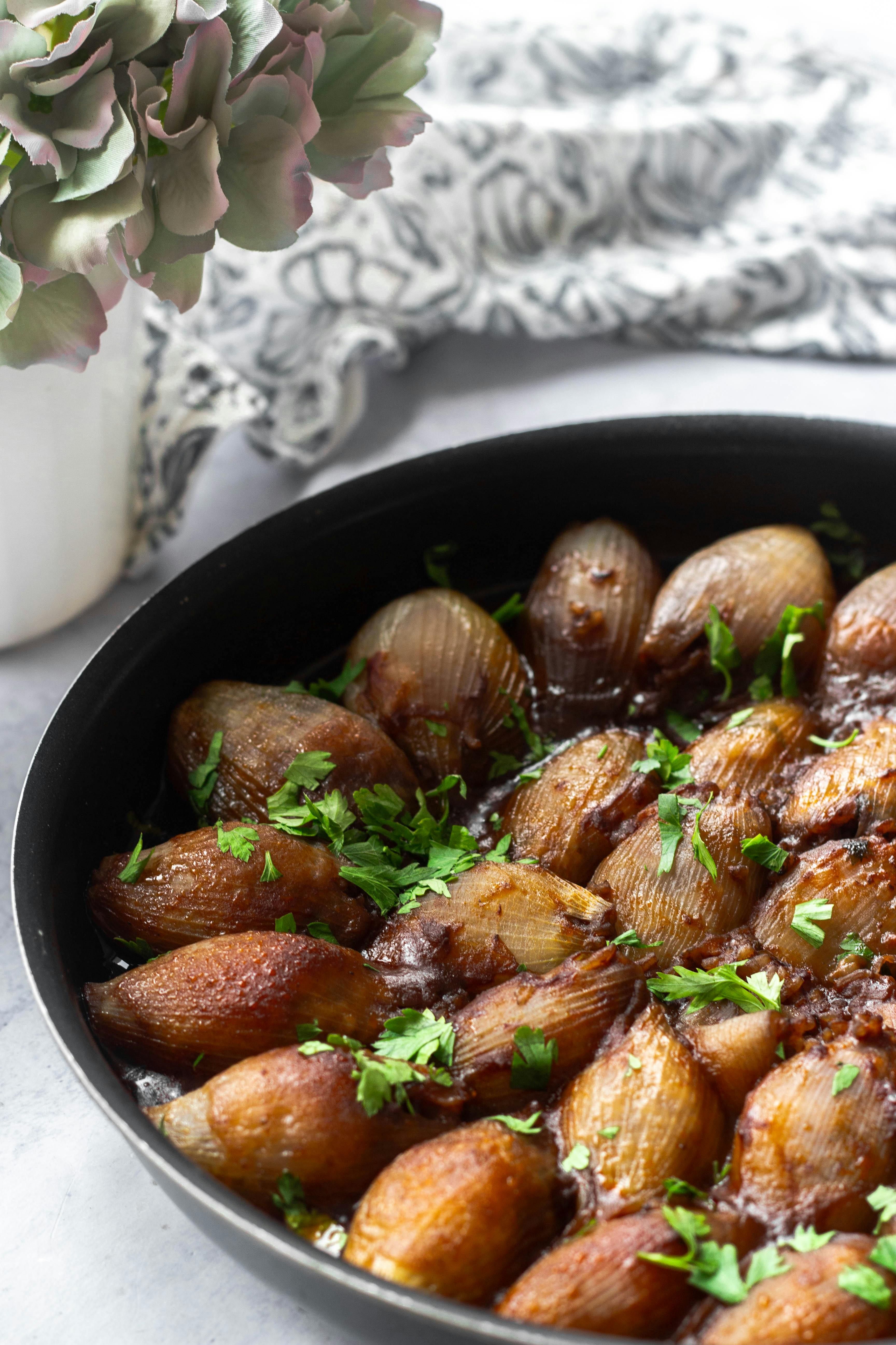 Fried Shallots with Parsley · Free Stock Photo