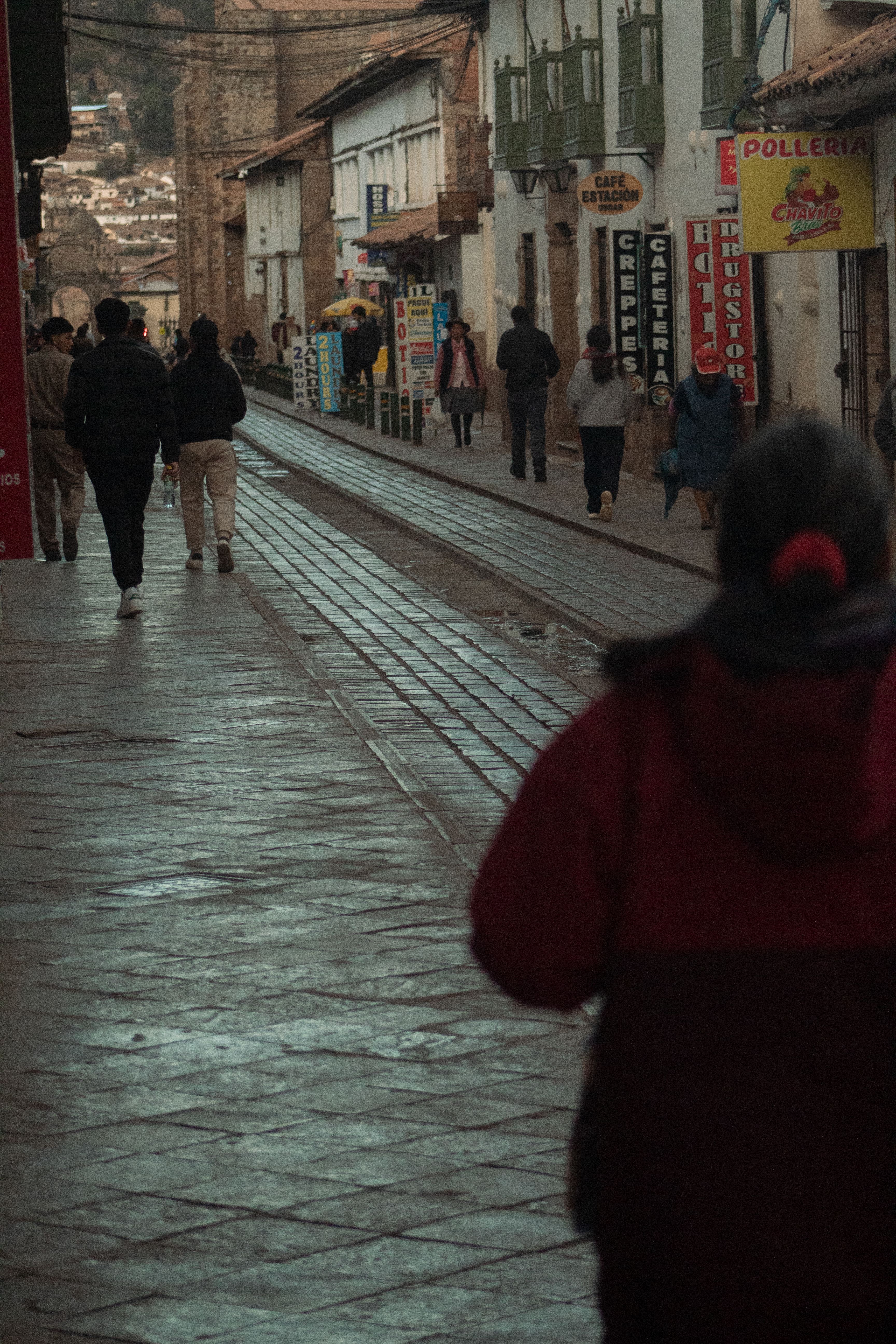 View of Pedestrians Walking on the Streets of Cuzco, Peru · Free Stock ...