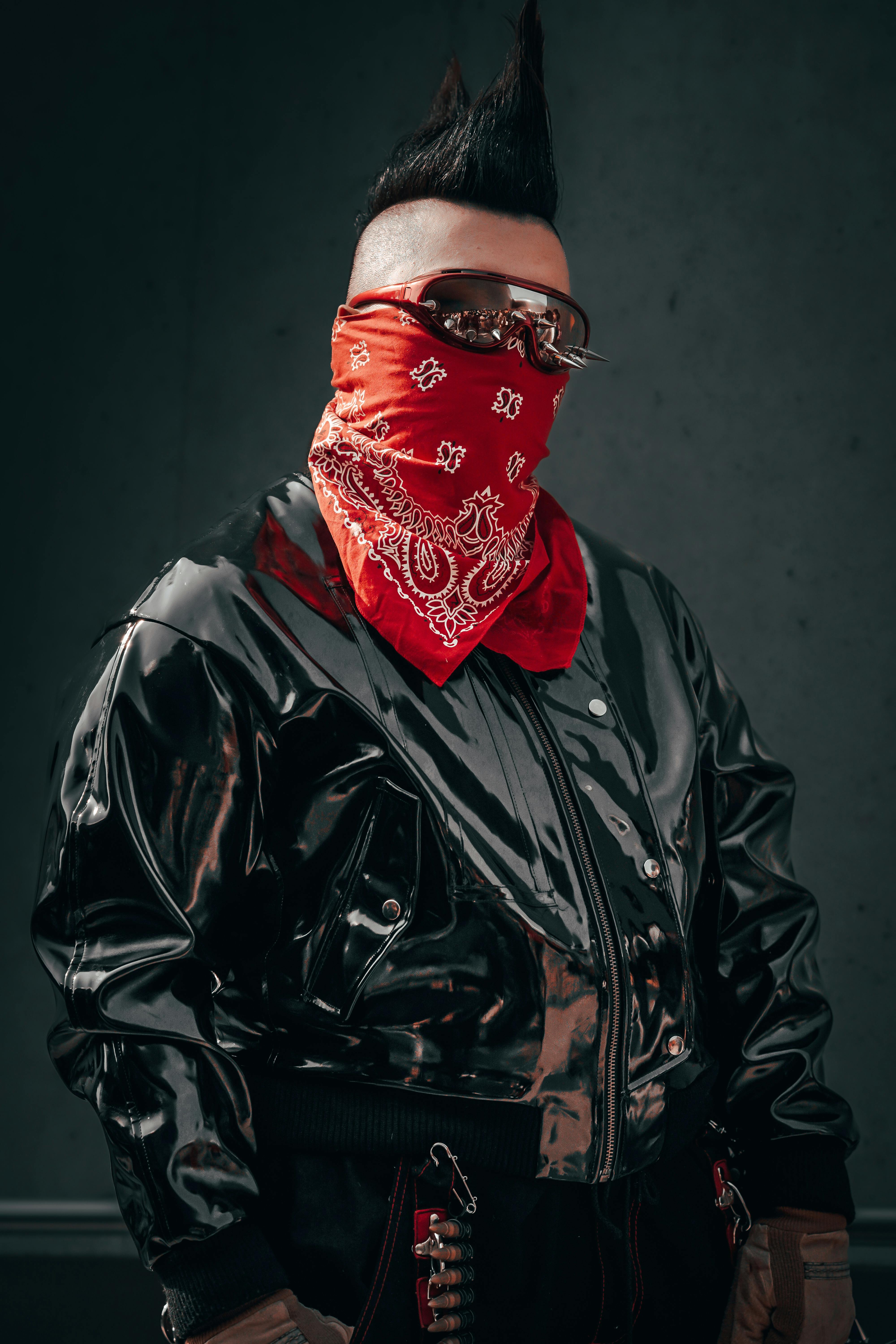 Person in Shining Bomber Black Jacket · Free Stock Photo
