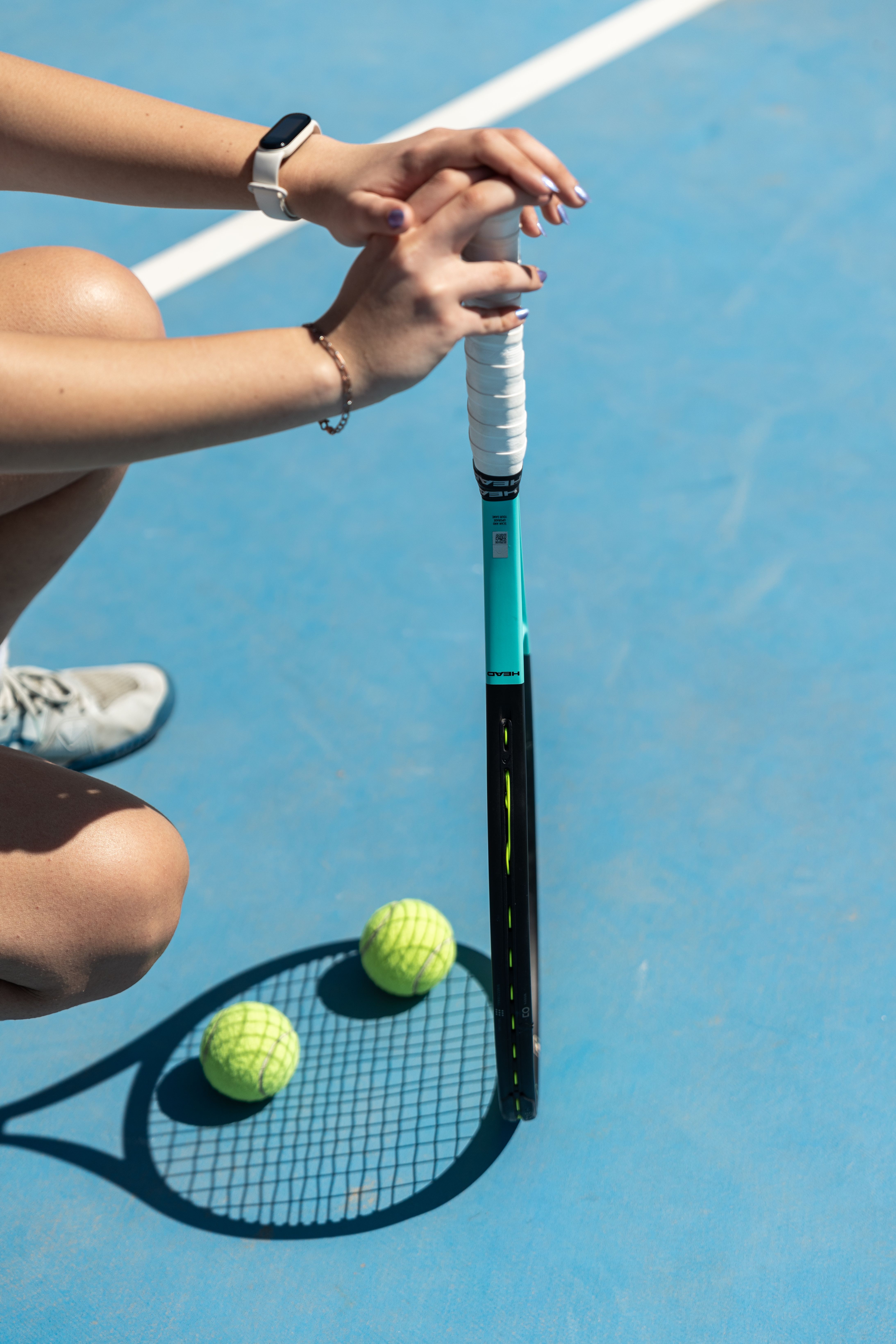 Woman Hands Holding Tennis Racket · Free Stock Photo