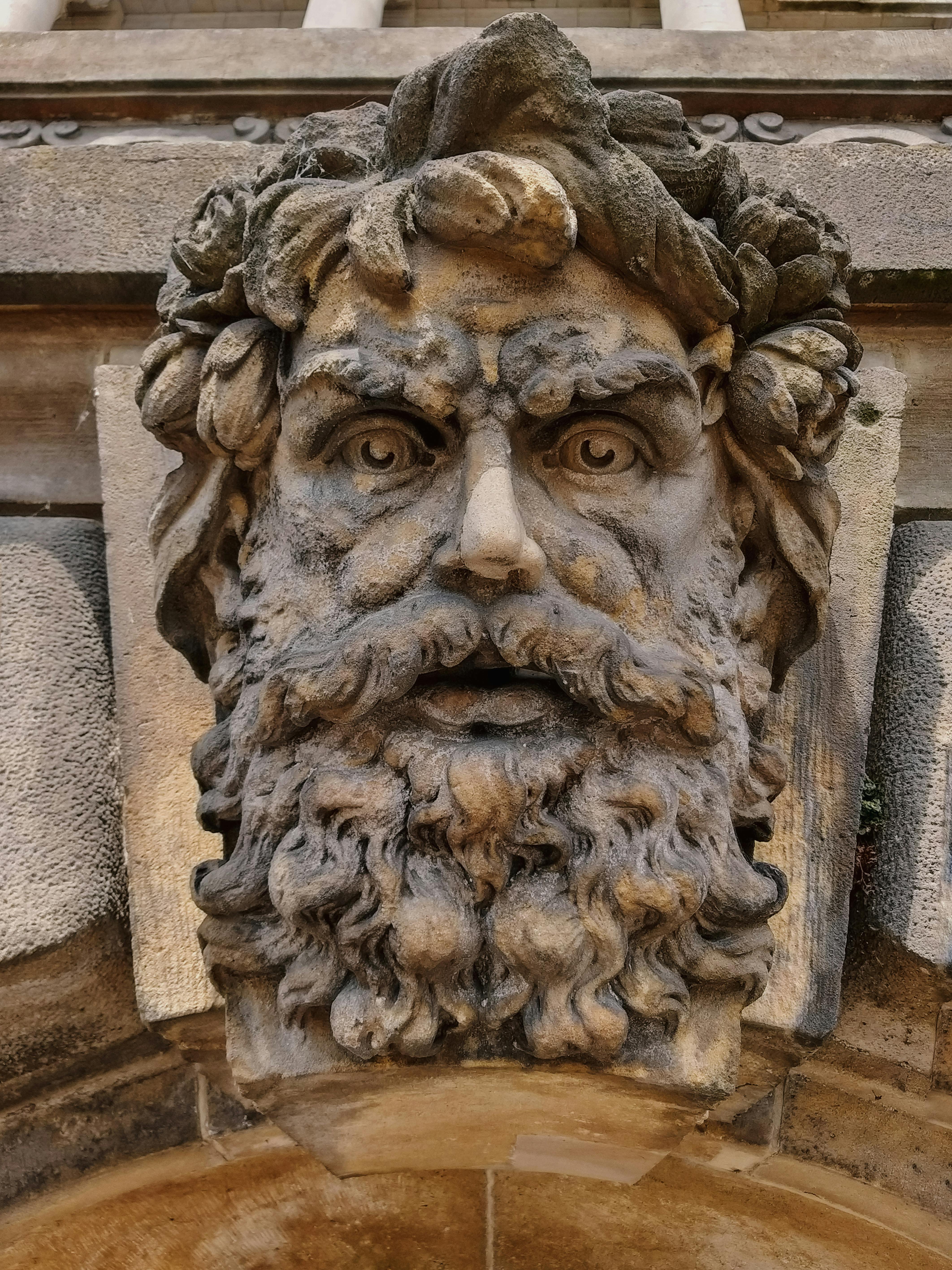 Bas Relief of Man with Beard · Free Stock Photo