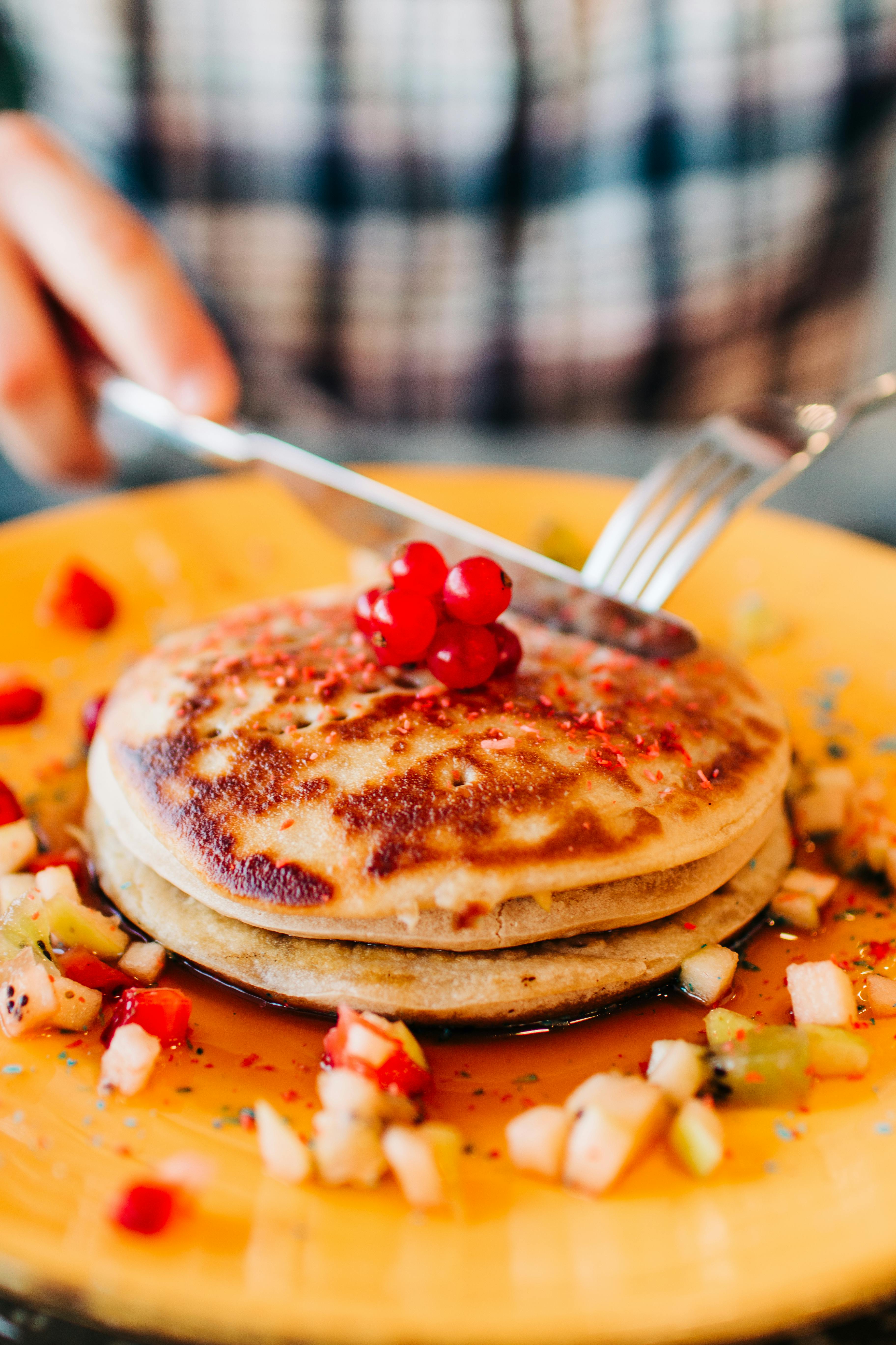 Pancake on Plate · Free Stock Photo