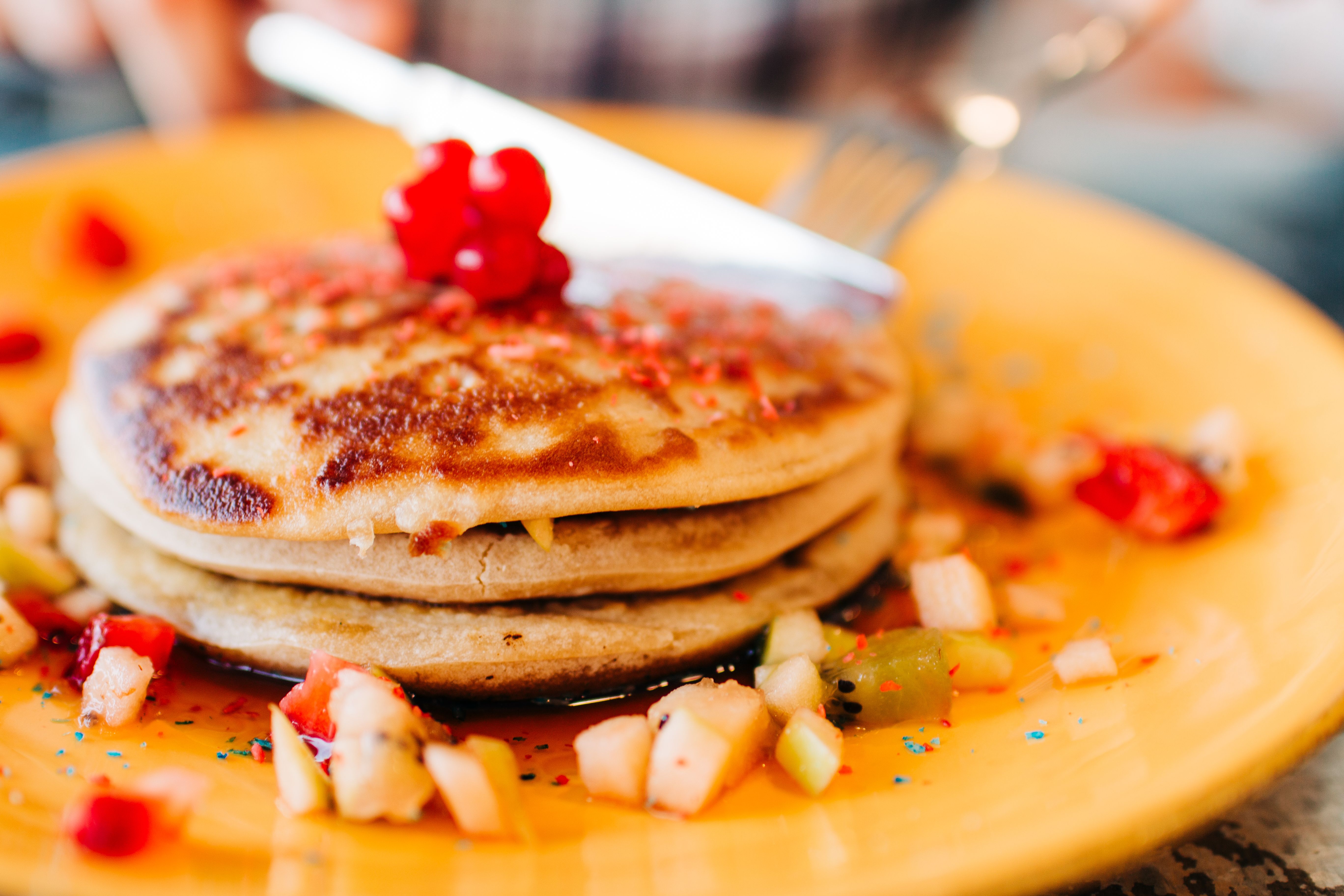 Pancake on Plate · Free Stock Photo