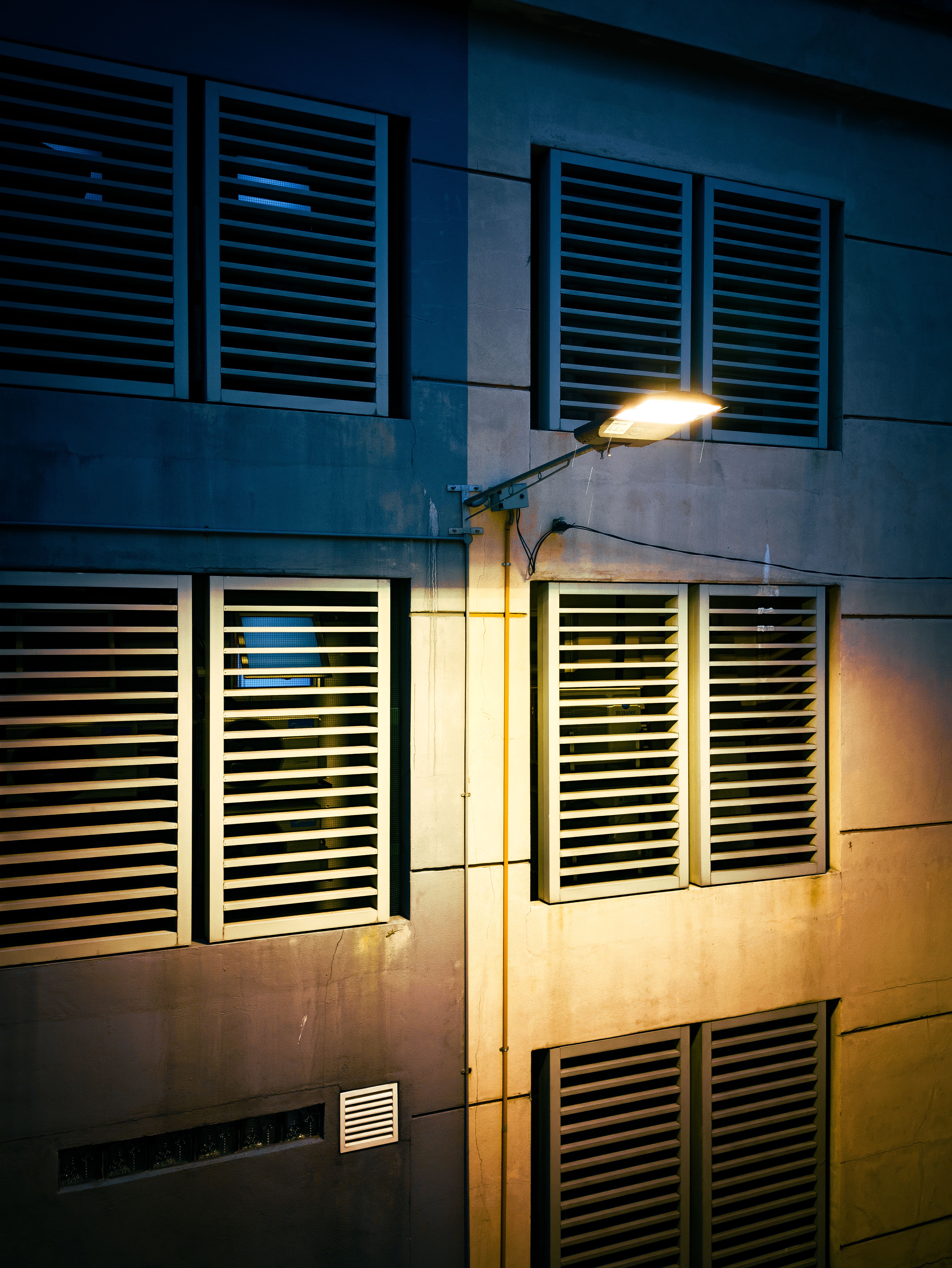 Light on a Residential Building · Free Stock Photo
