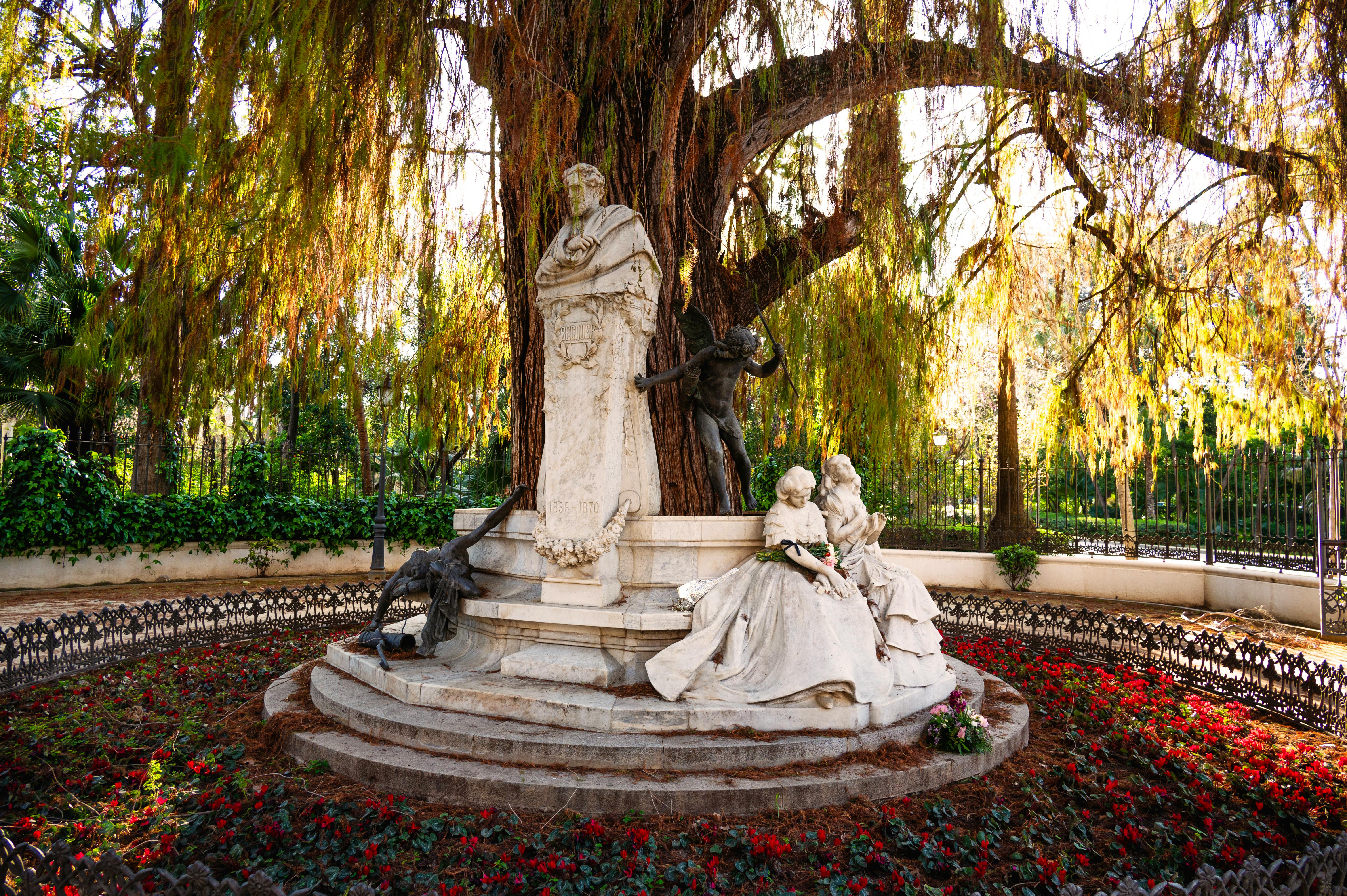 Gustavo Adolfo Becquer Monument in Seville · Free Stock Photo