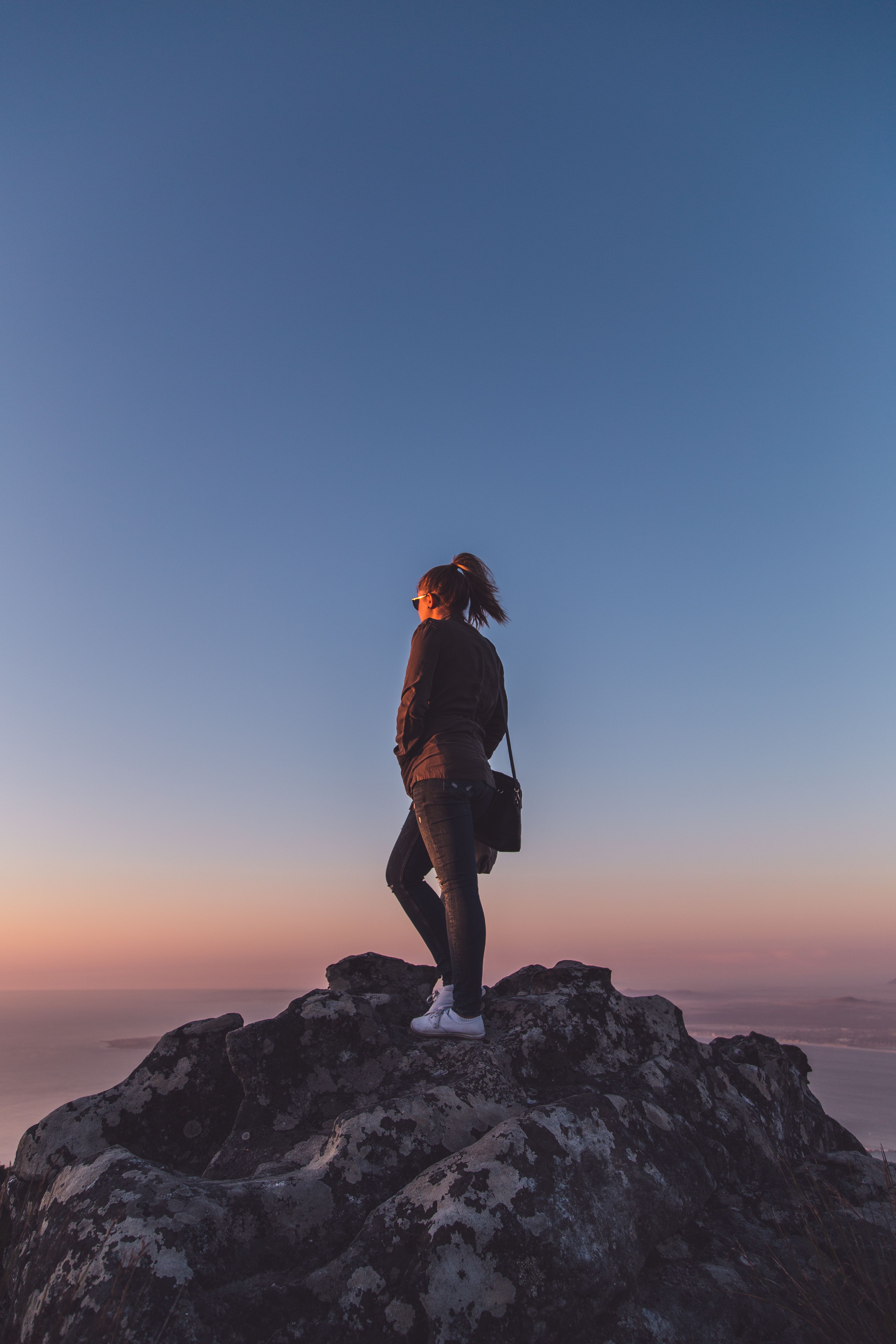 Woman Standing On Rock · Free Stock Photo