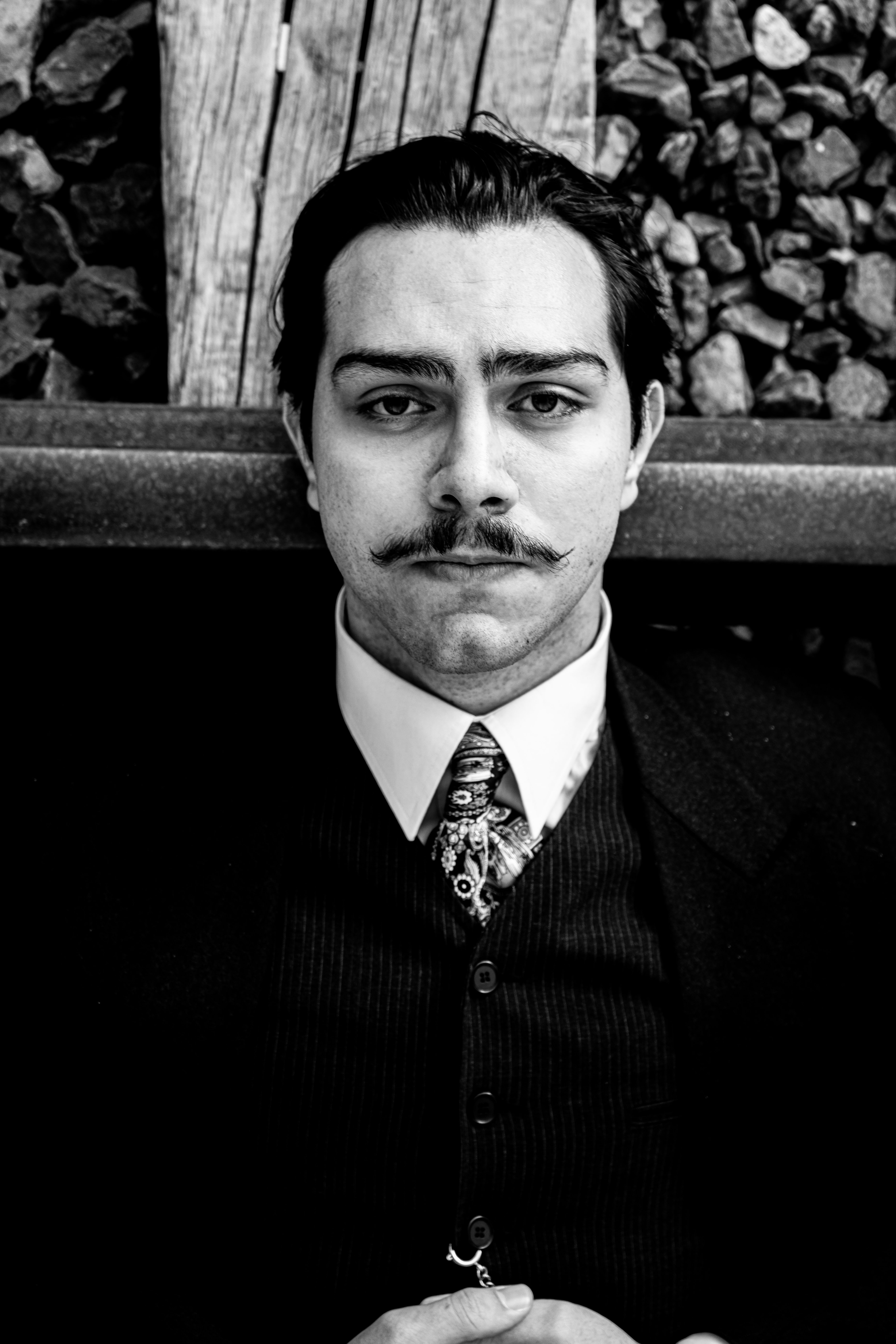 Man with Mustache in Suit · Free Stock Photo