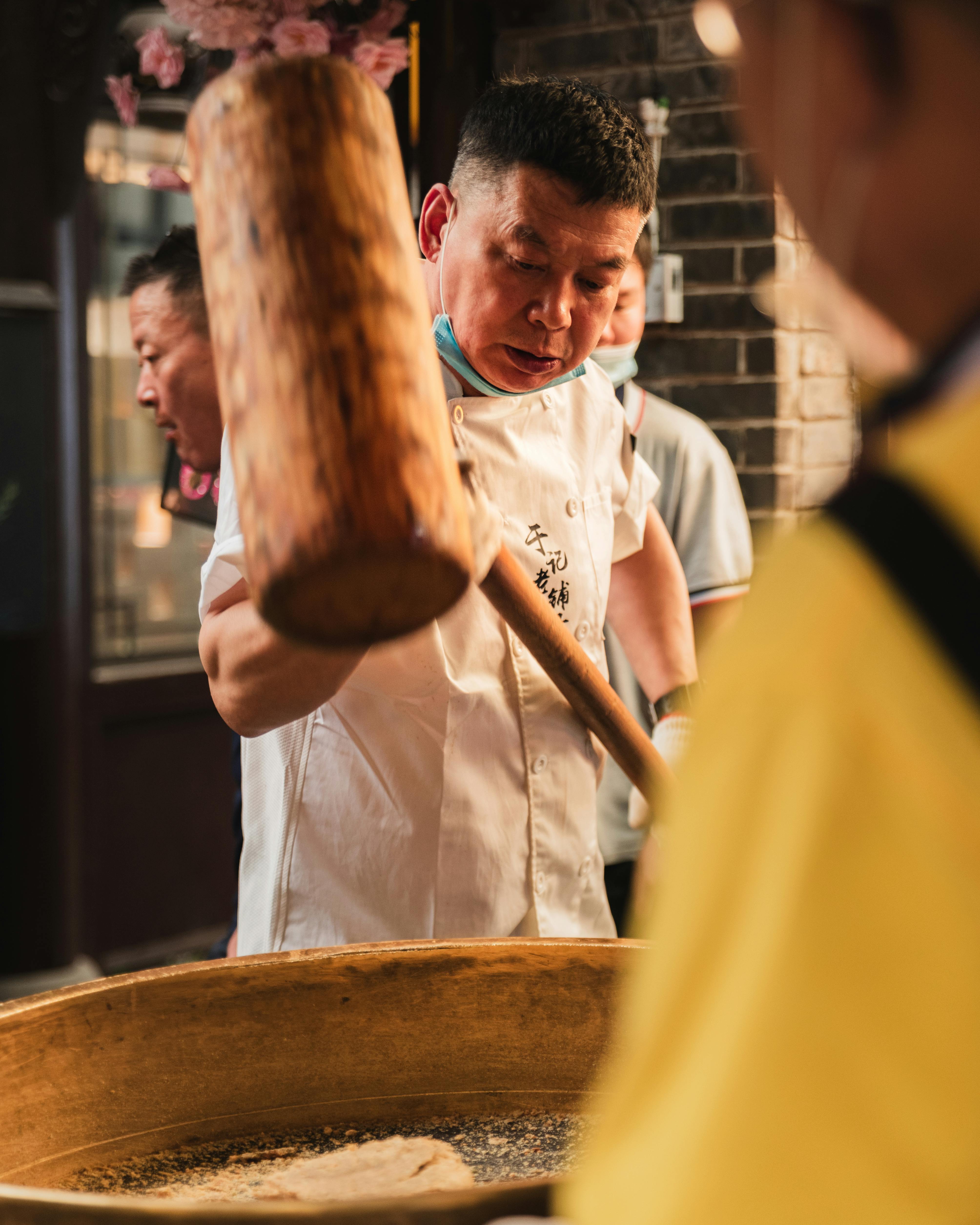 Chef Preparing Mochi · Free Stock Photo