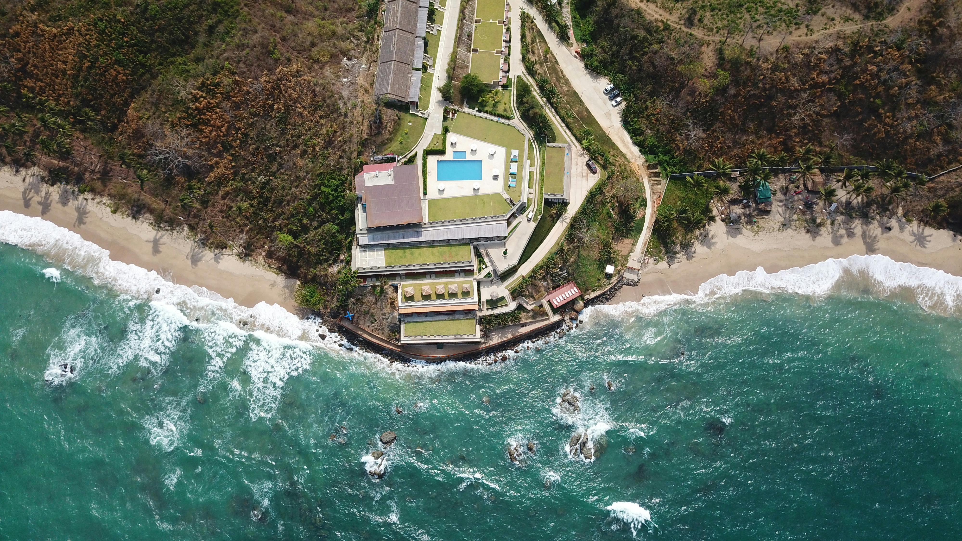 Aerial View of Beach Resort · Free Stock Photo