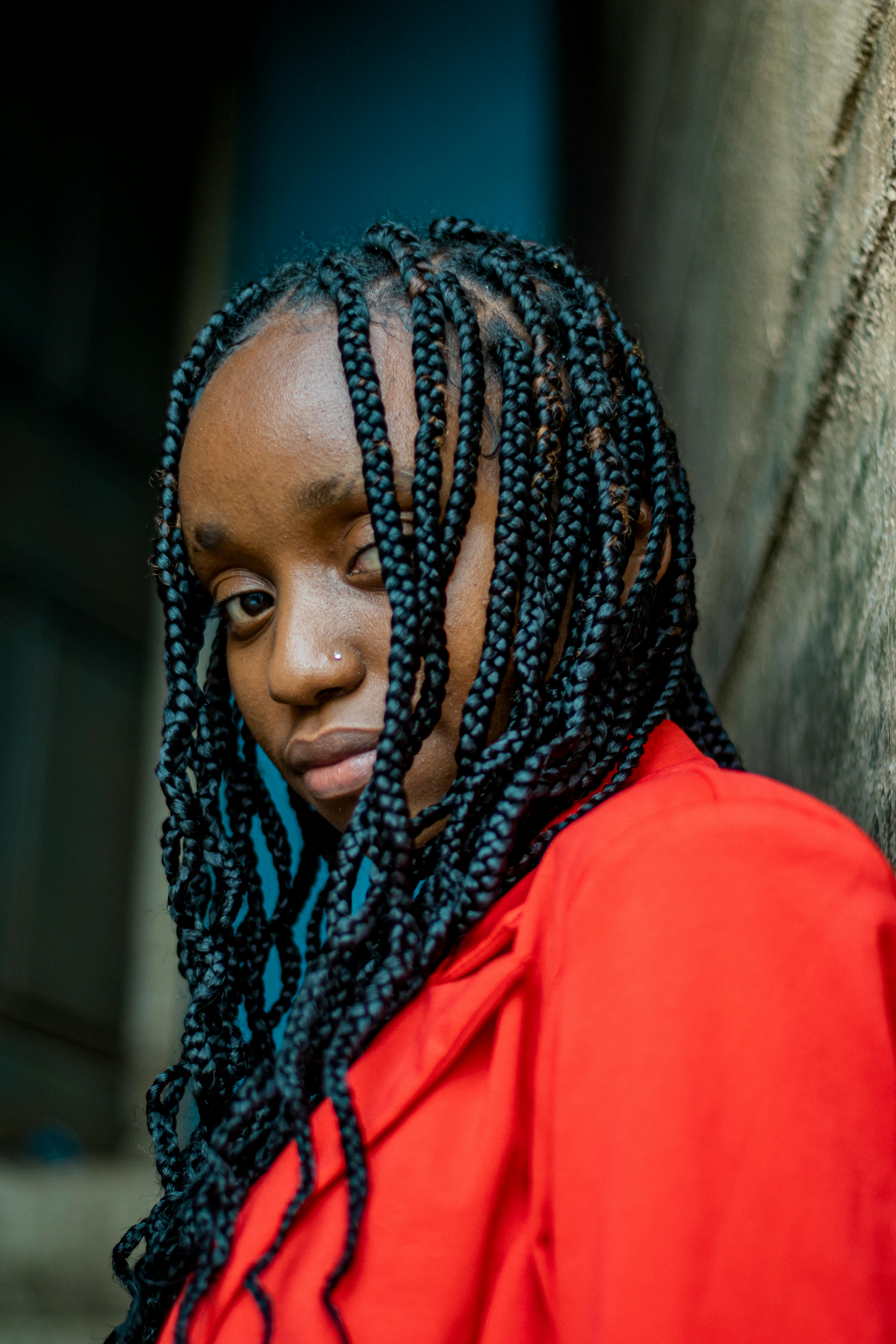 Portrait of a Woman in Red Blazer · Free Stock Photo