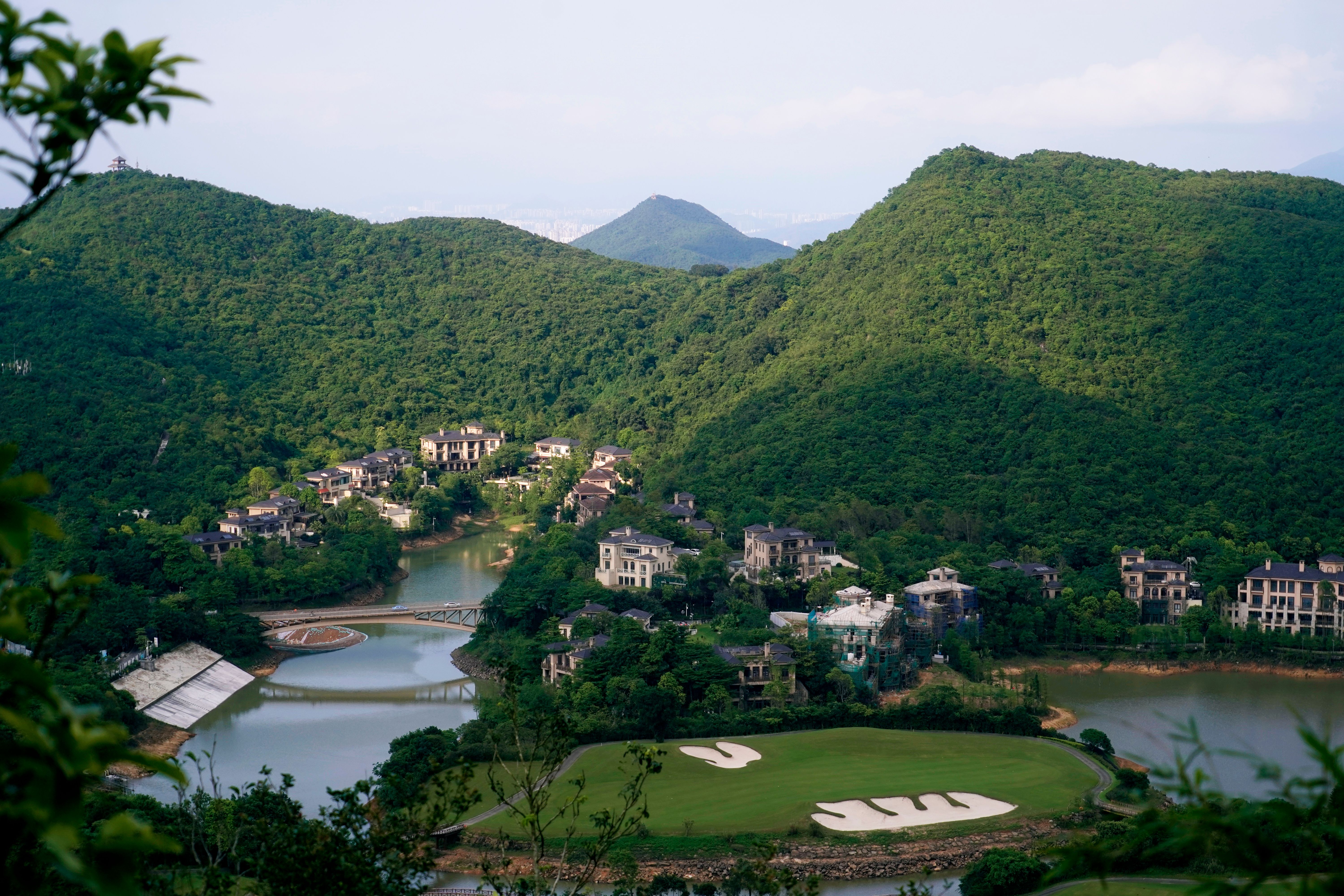 Aerial View of the Wind Valley Golf Club, Shenzhen, China · Free Stock ...