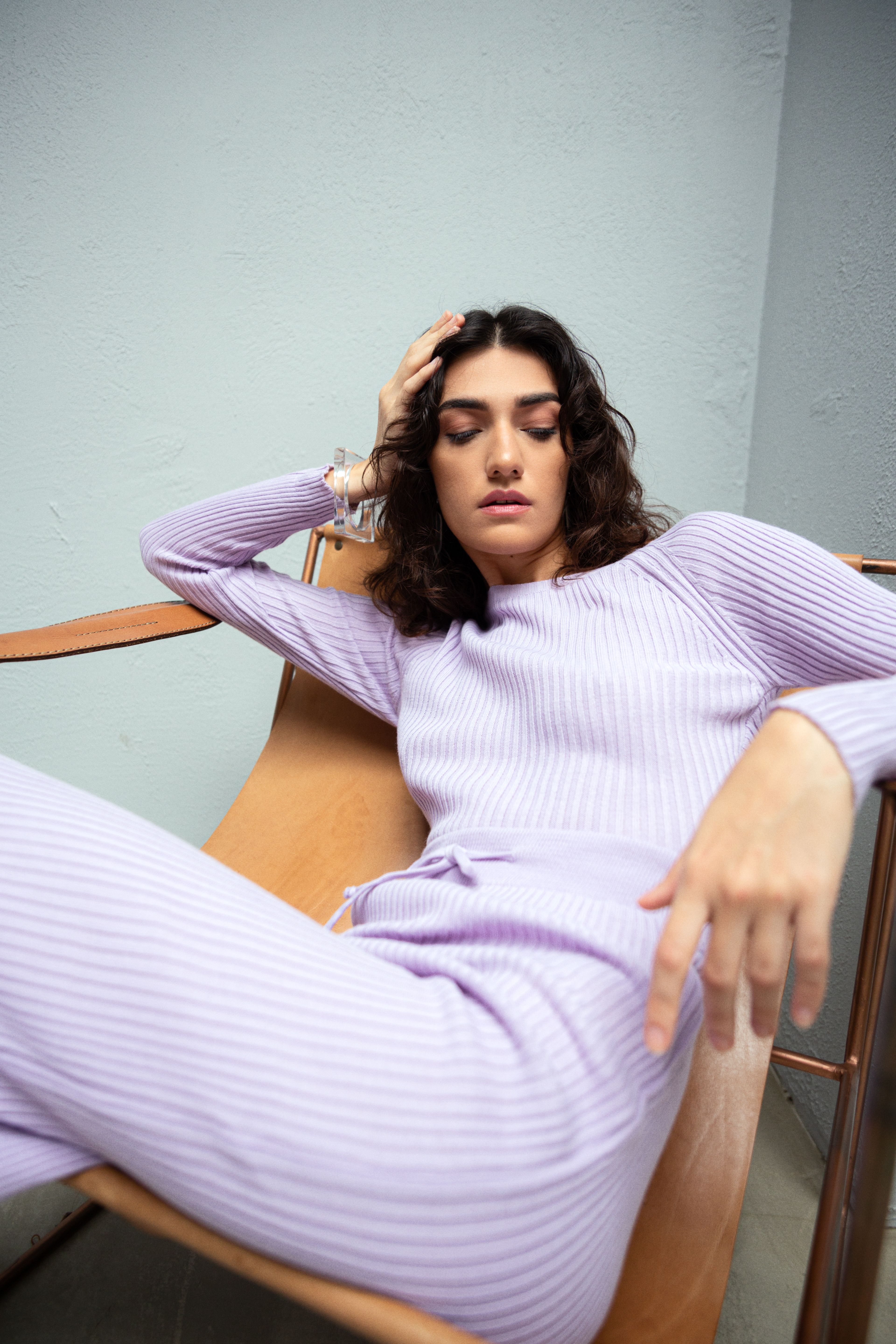 Woman Wearing a Violet Outfit · Free Stock Photo