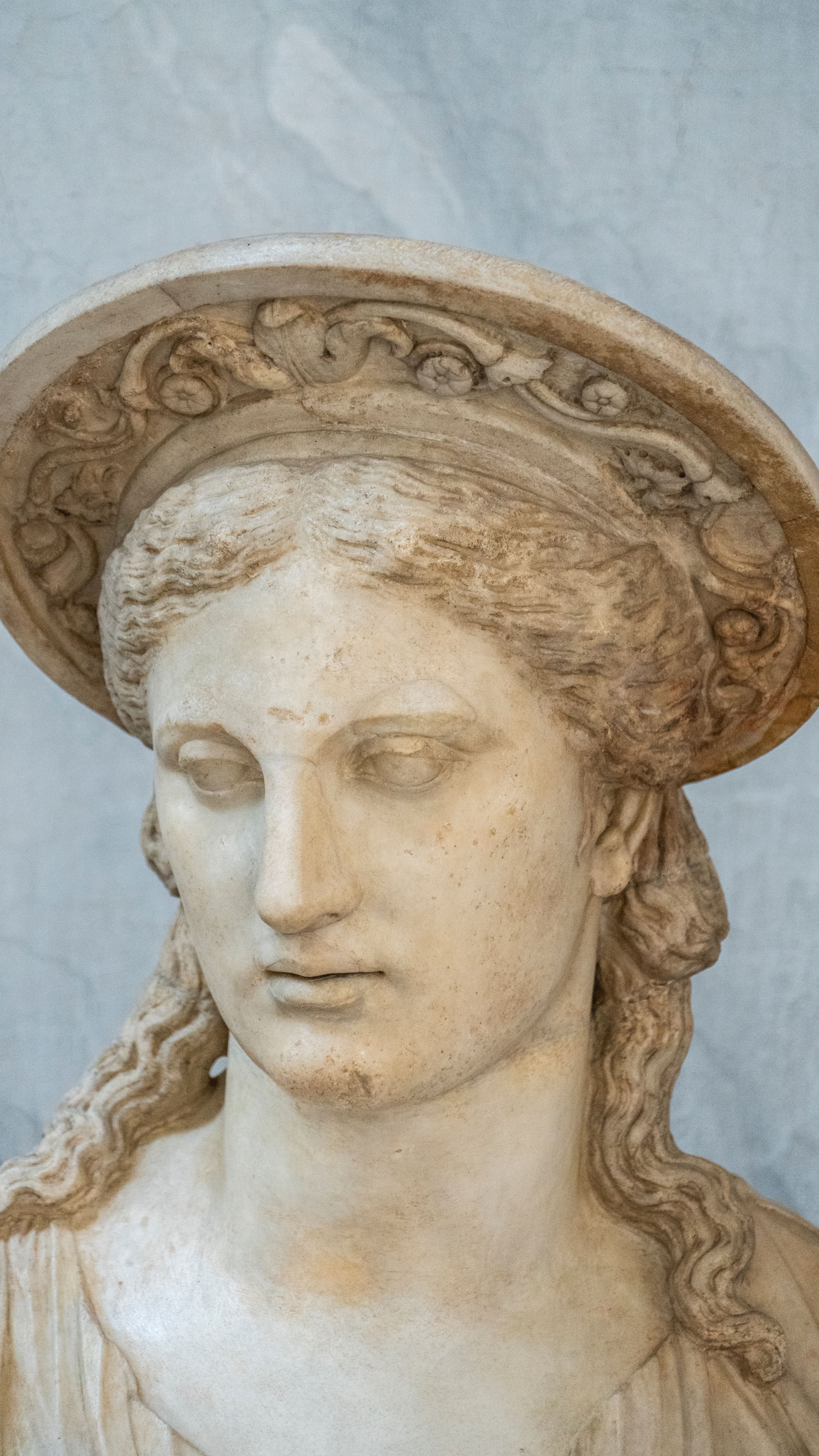 Classical Style Sculpture of Woman Head · Free Stock Photo