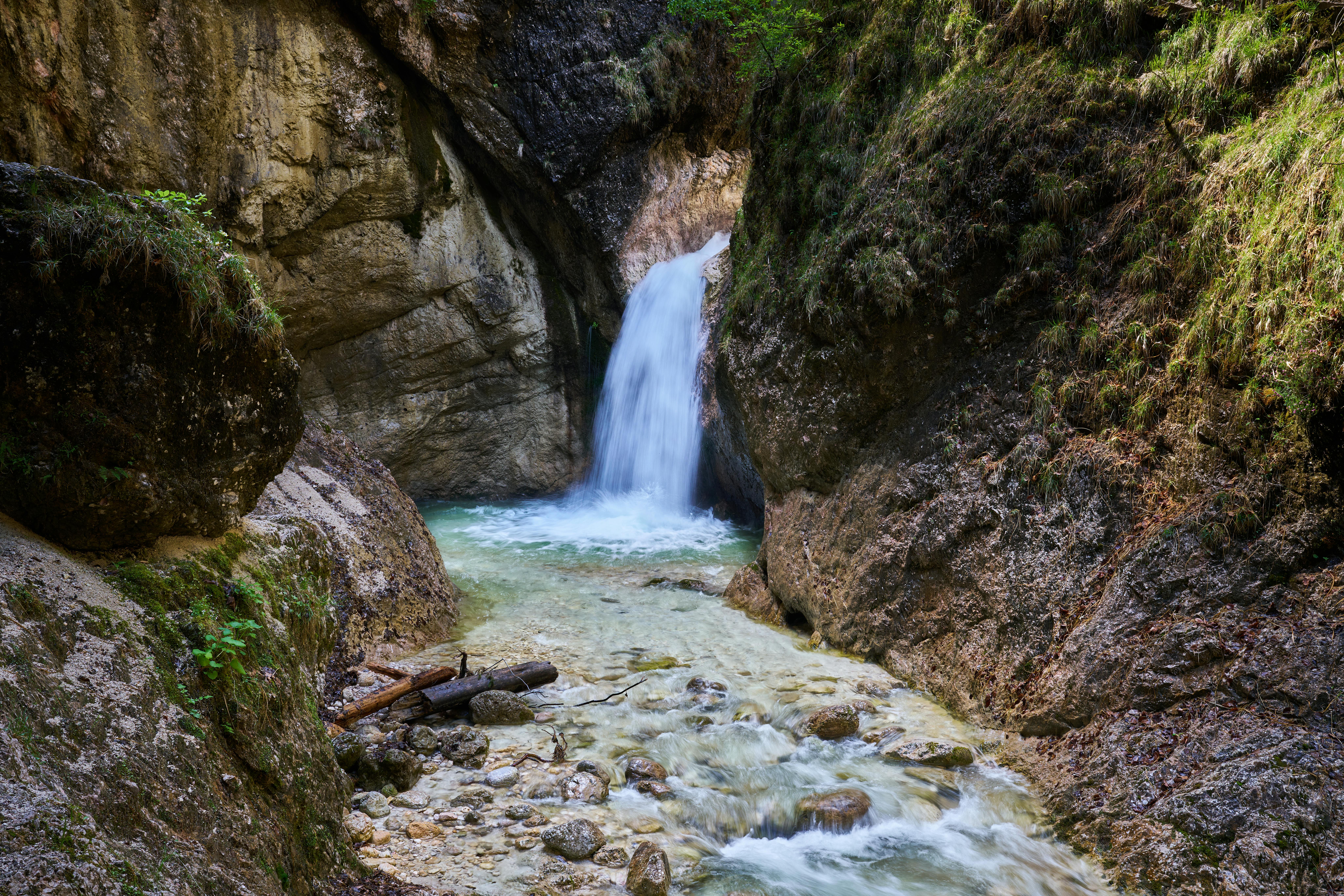 Rocks around Waterfall · Free Stock Photo