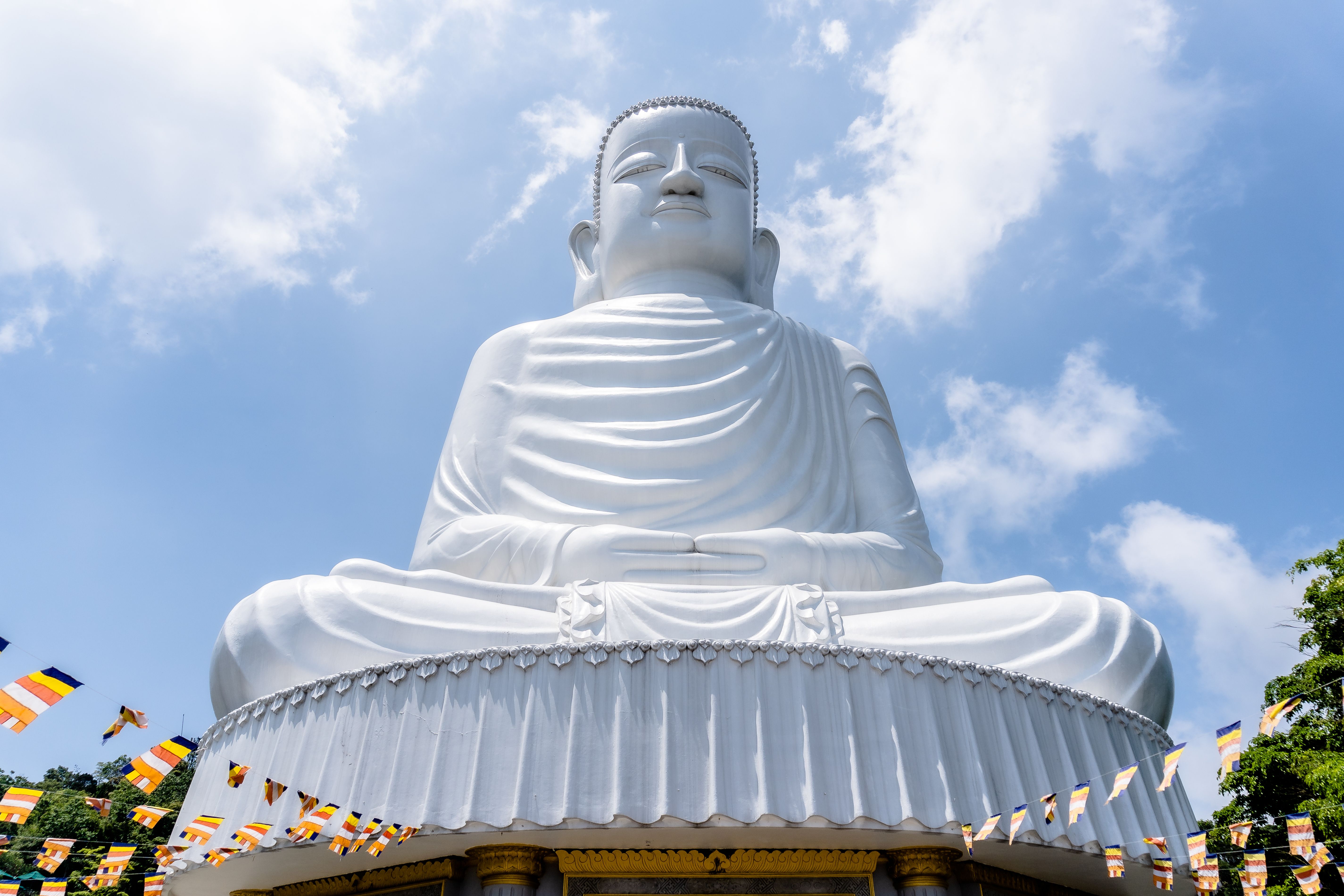 Large White Stone Buddha Statue in Ba Na Hills in Vietnam · Free Stock ...