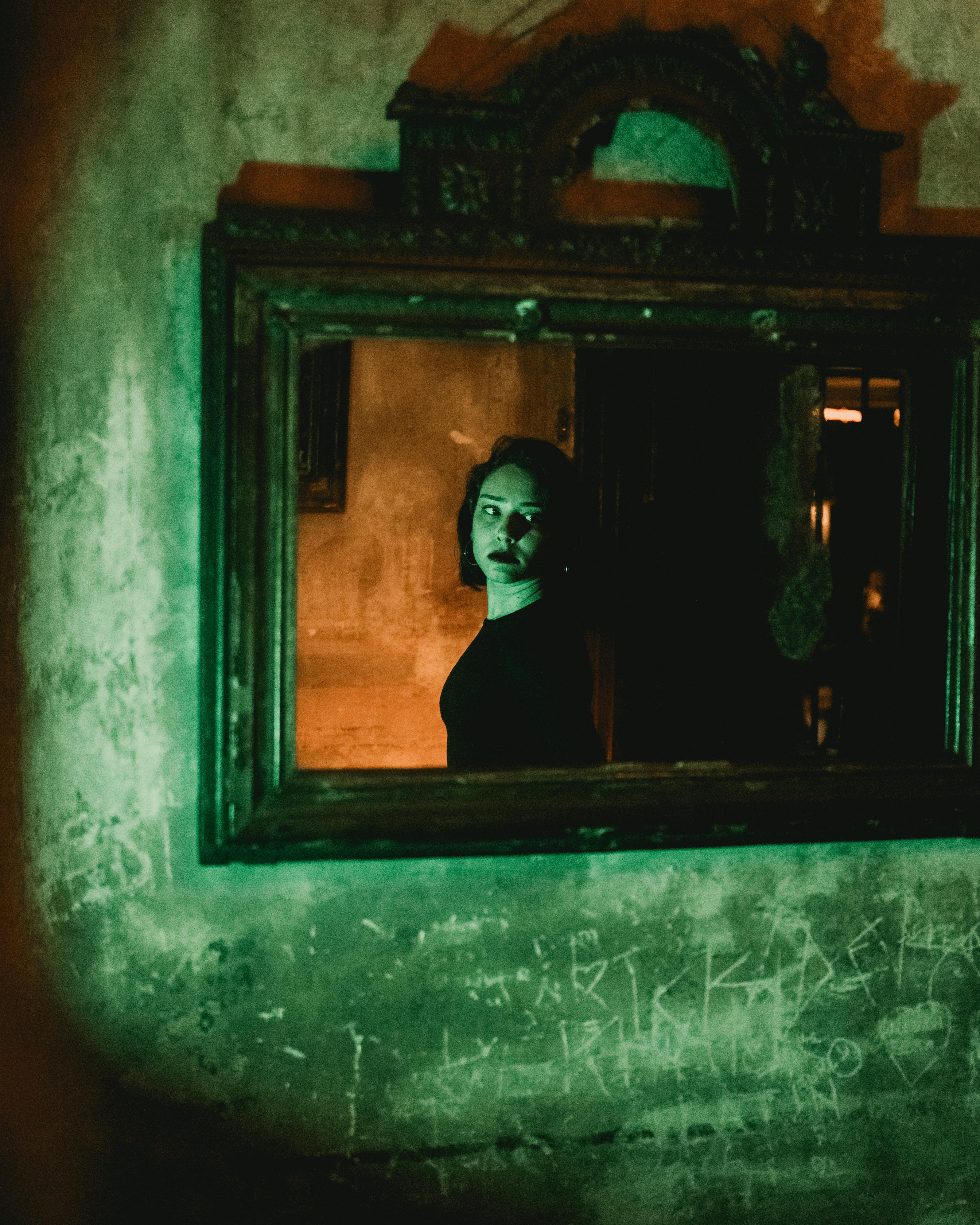 Ücretsiz akşam ışığı, antika ayna, artistik, atmosferik, ayakta, ayna ...