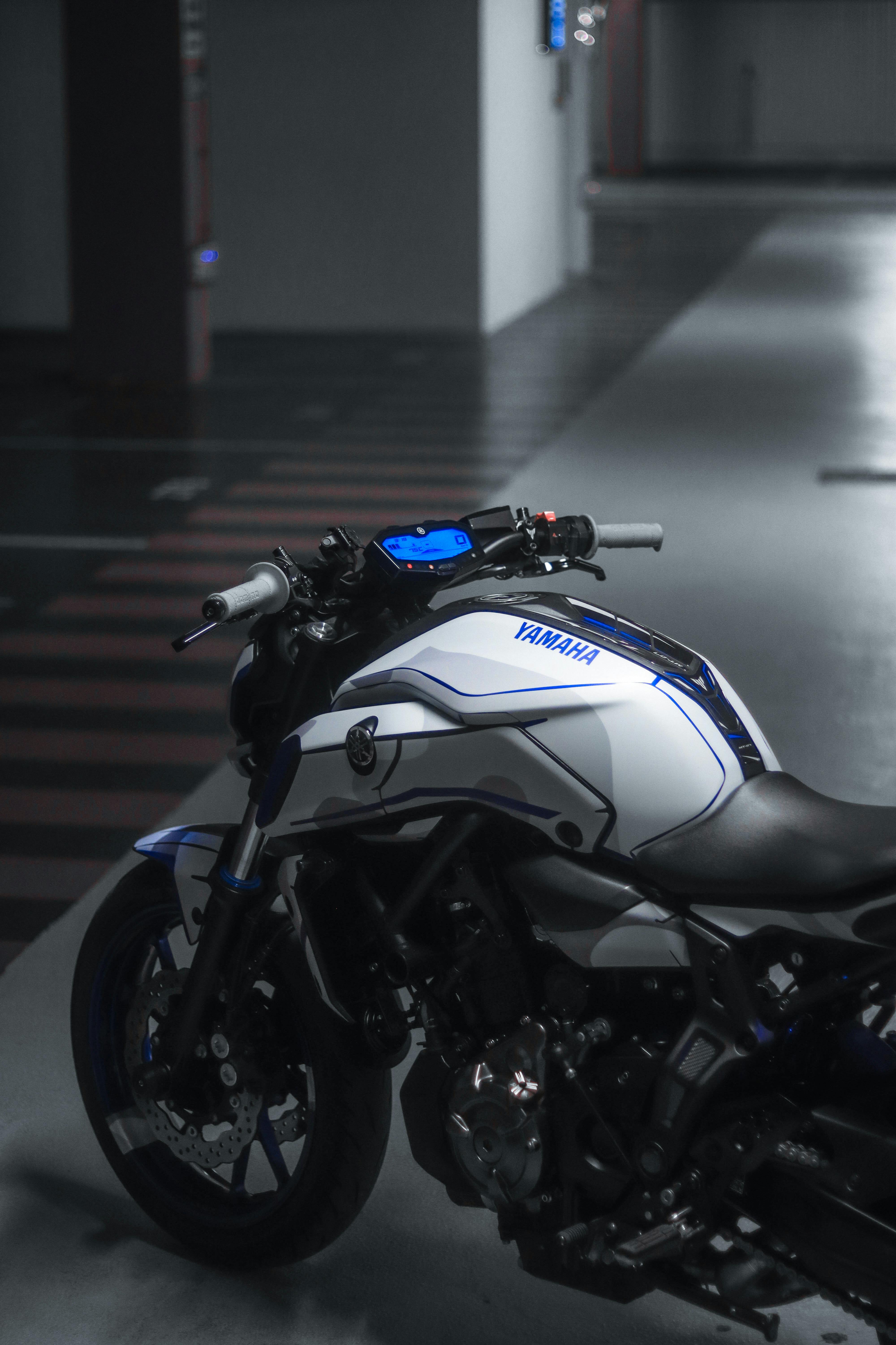 Side View of a Yamaha Motorcycle · Free Stock Photo