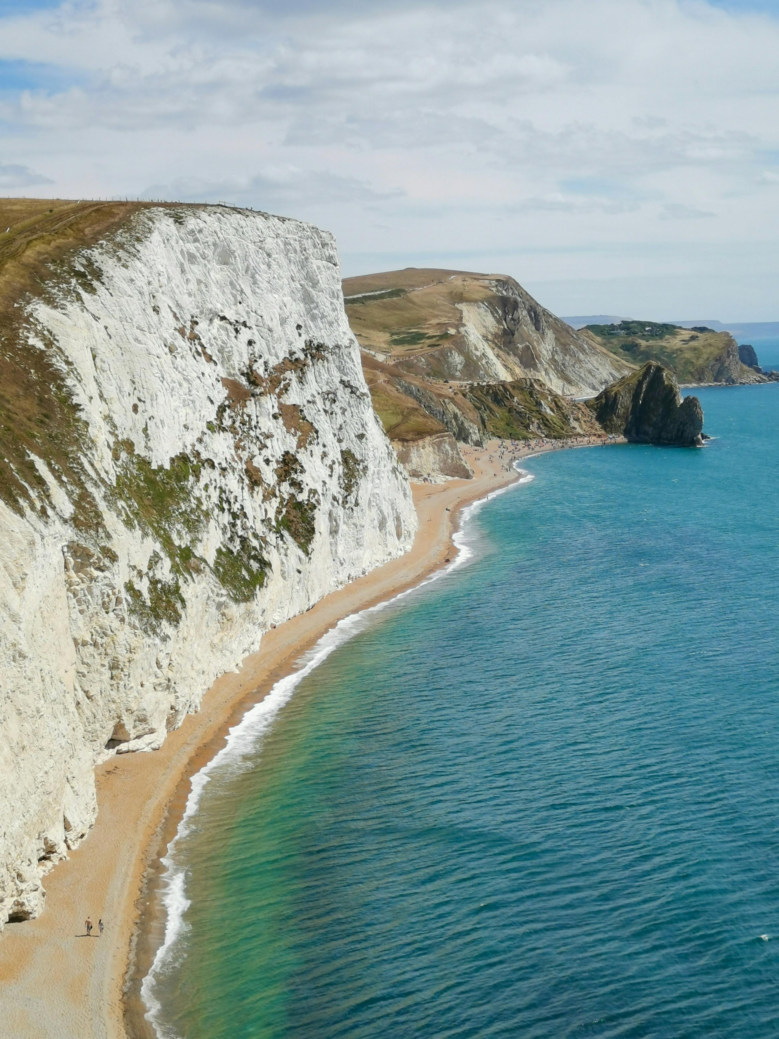 Cliff on Seashore in England · Free Stock Photo